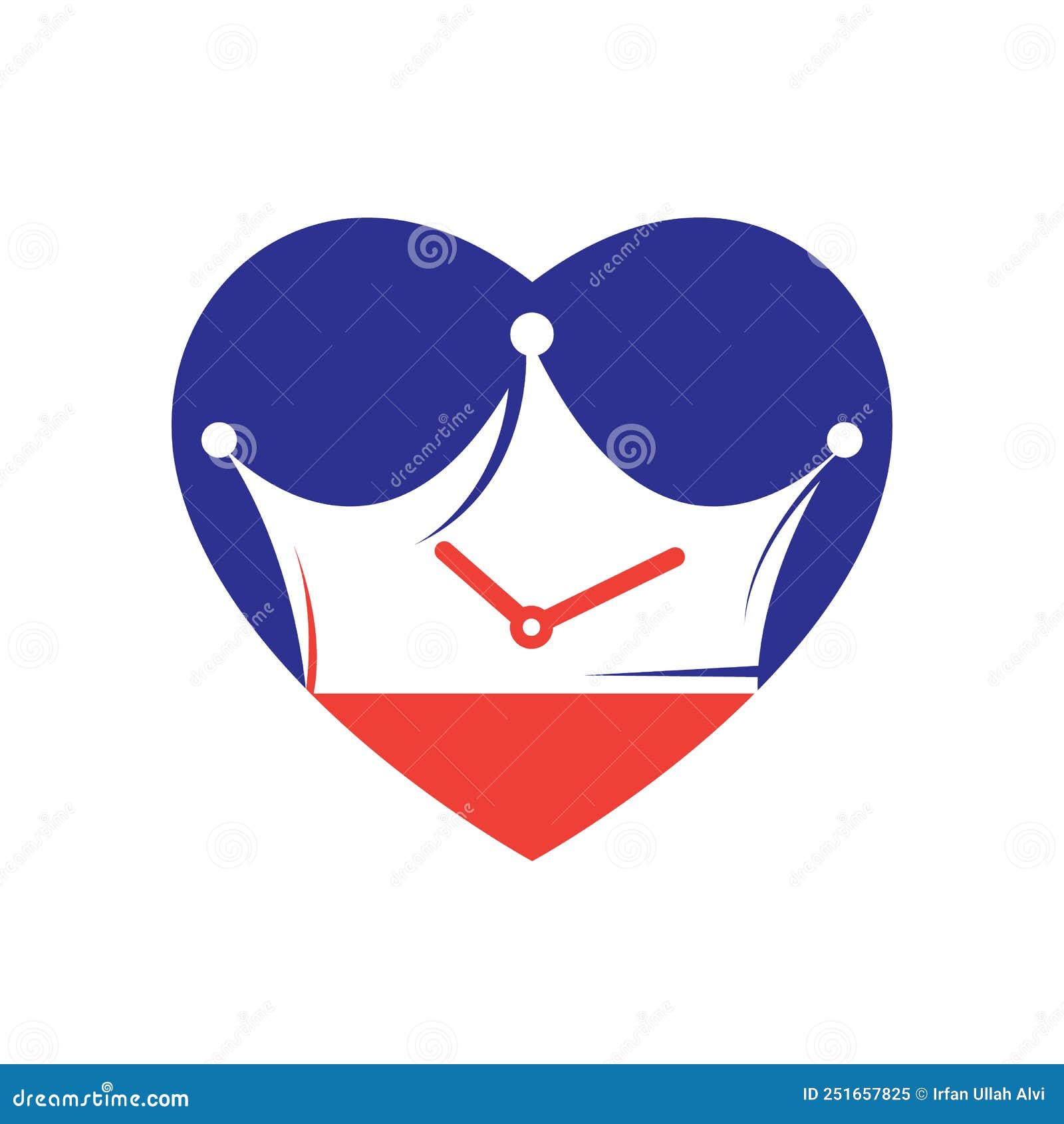 King Time Vector Logo Design Template. Crown with Clock Icon Vector ...