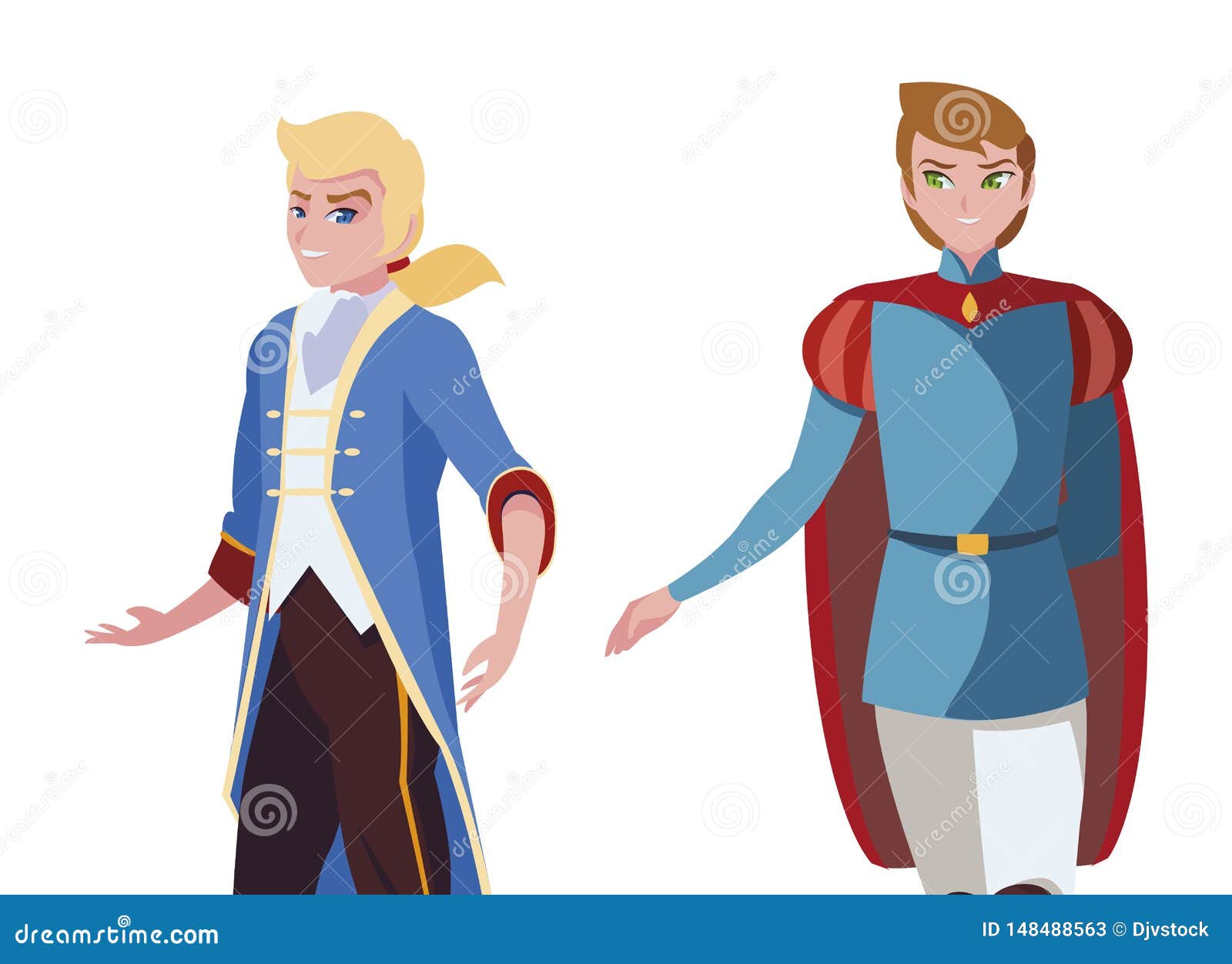 Princes Charming of Tales Characters Stock Illustration - Illustration ...