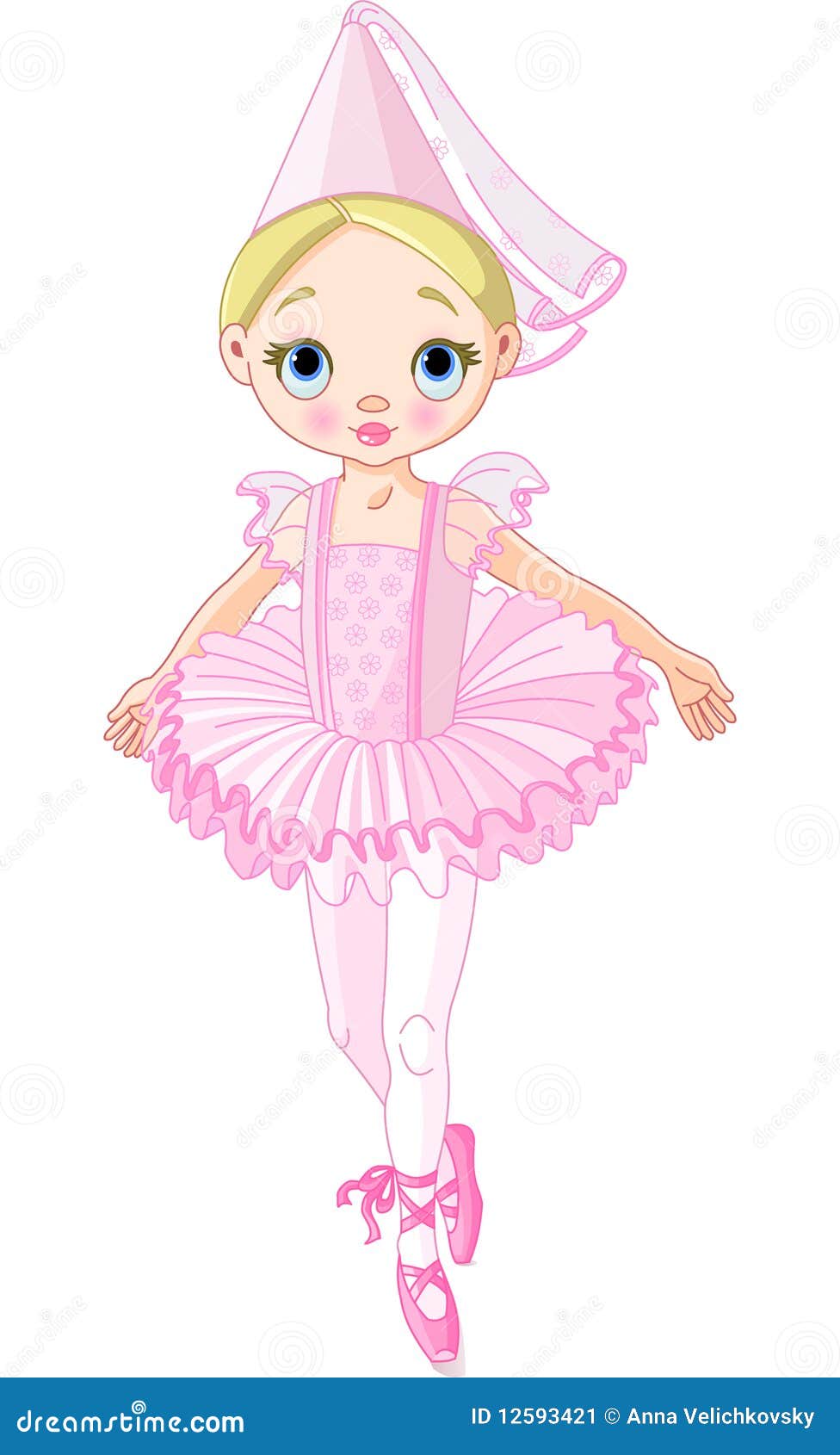 Princesa rosada ilustración del vector. Ilustración de traje - 12593421