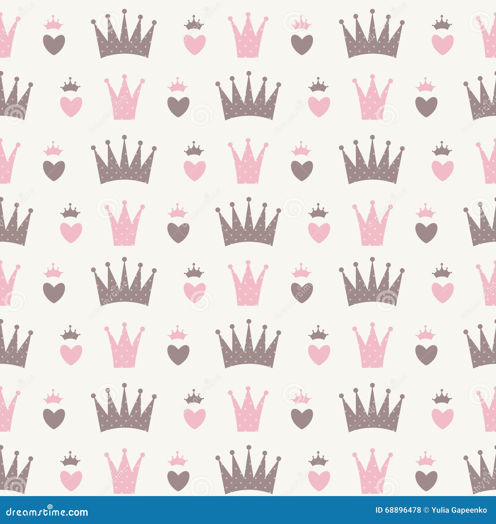 Princesa Seamless Pattern Background Ilustración del Vector ...