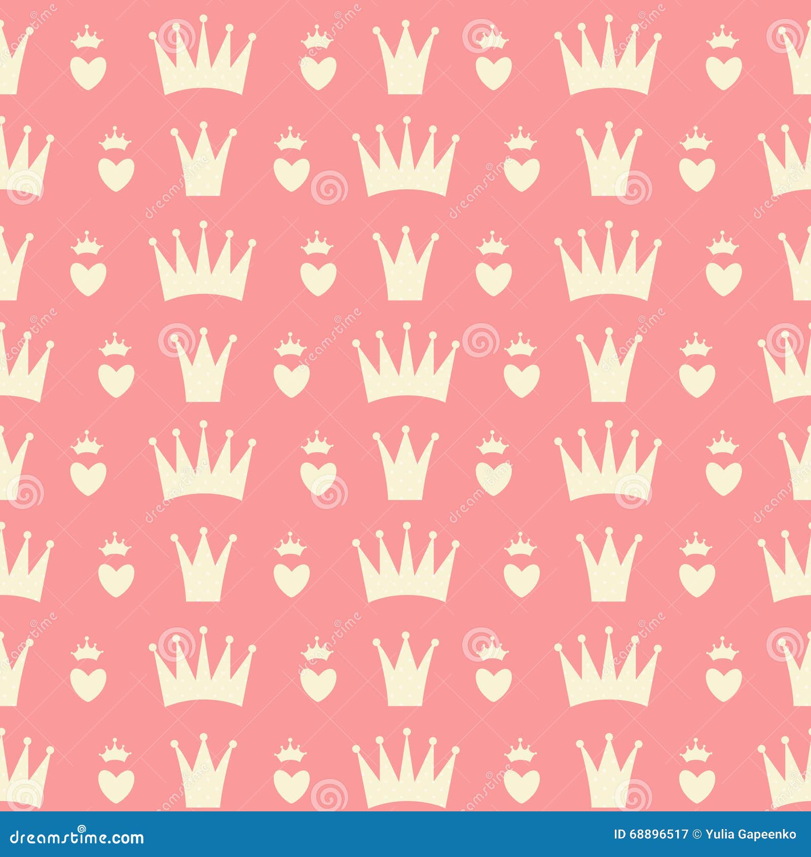 Princesa Seamless Pattern Background Ilustración del Vector ...