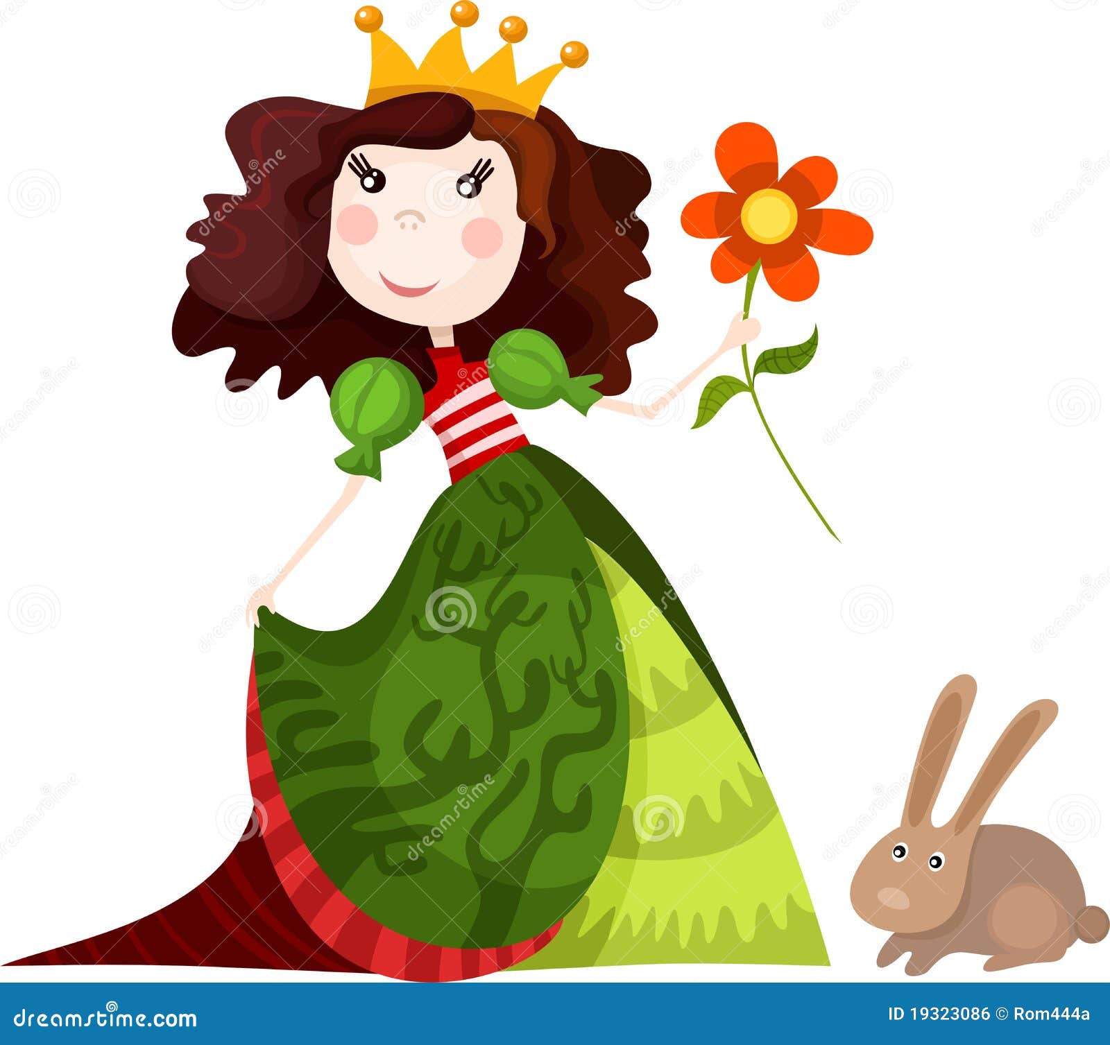 Princess stock vector. Illustration of princess, fairytale - 19323086