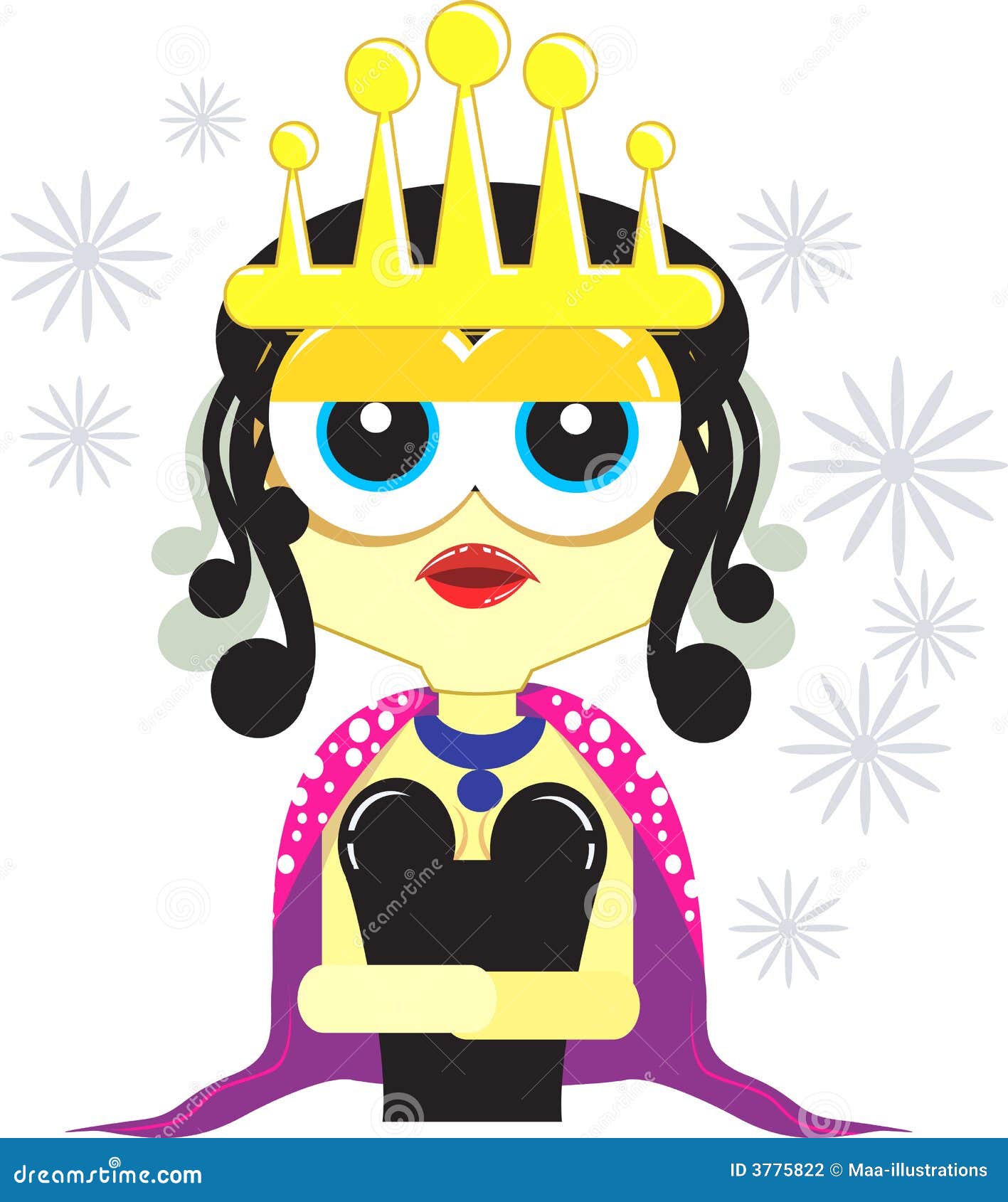 Princess stock vector. Illustration of character, child - 3775822