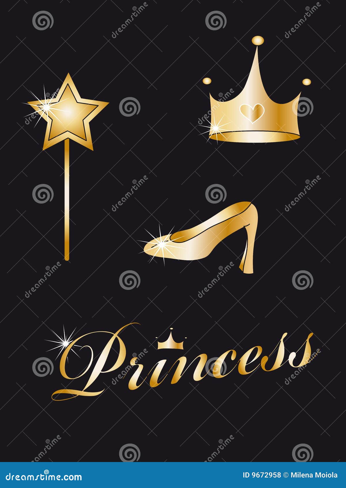 Princess Objects Stock Illustrations – 2,208 Princess Objects Stock ...