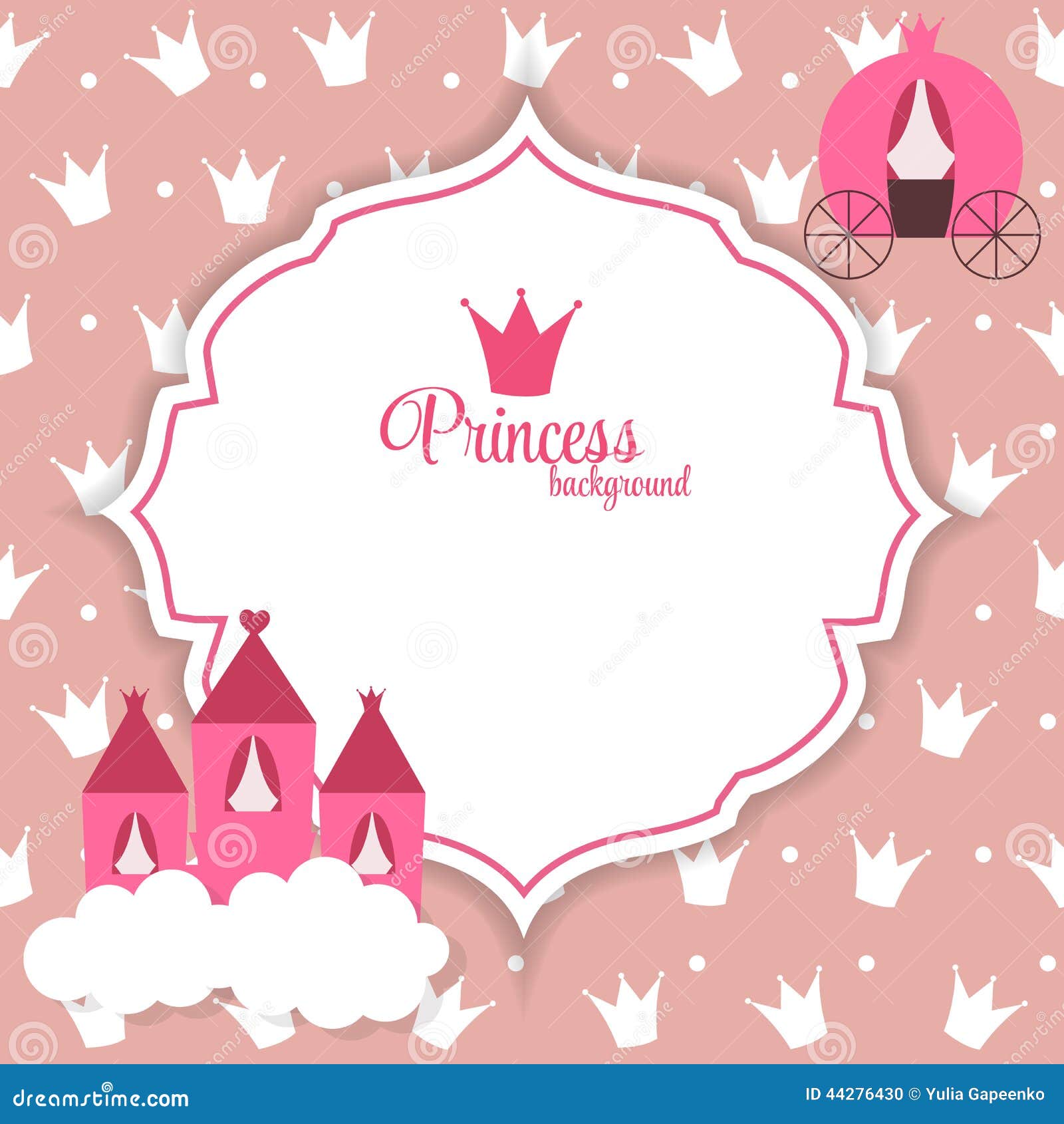 Princess Abstract Background Vector Illustration. Stock Vector ...