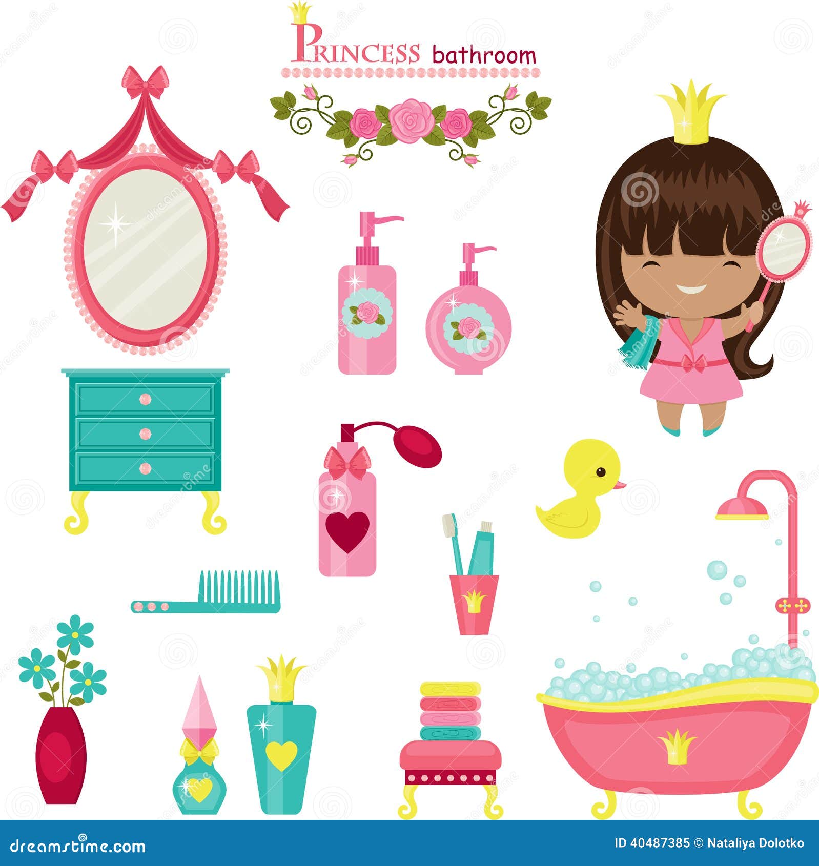 Princess Bathroom Stock Illustrations – 109 Princess Bathroom Stock ...