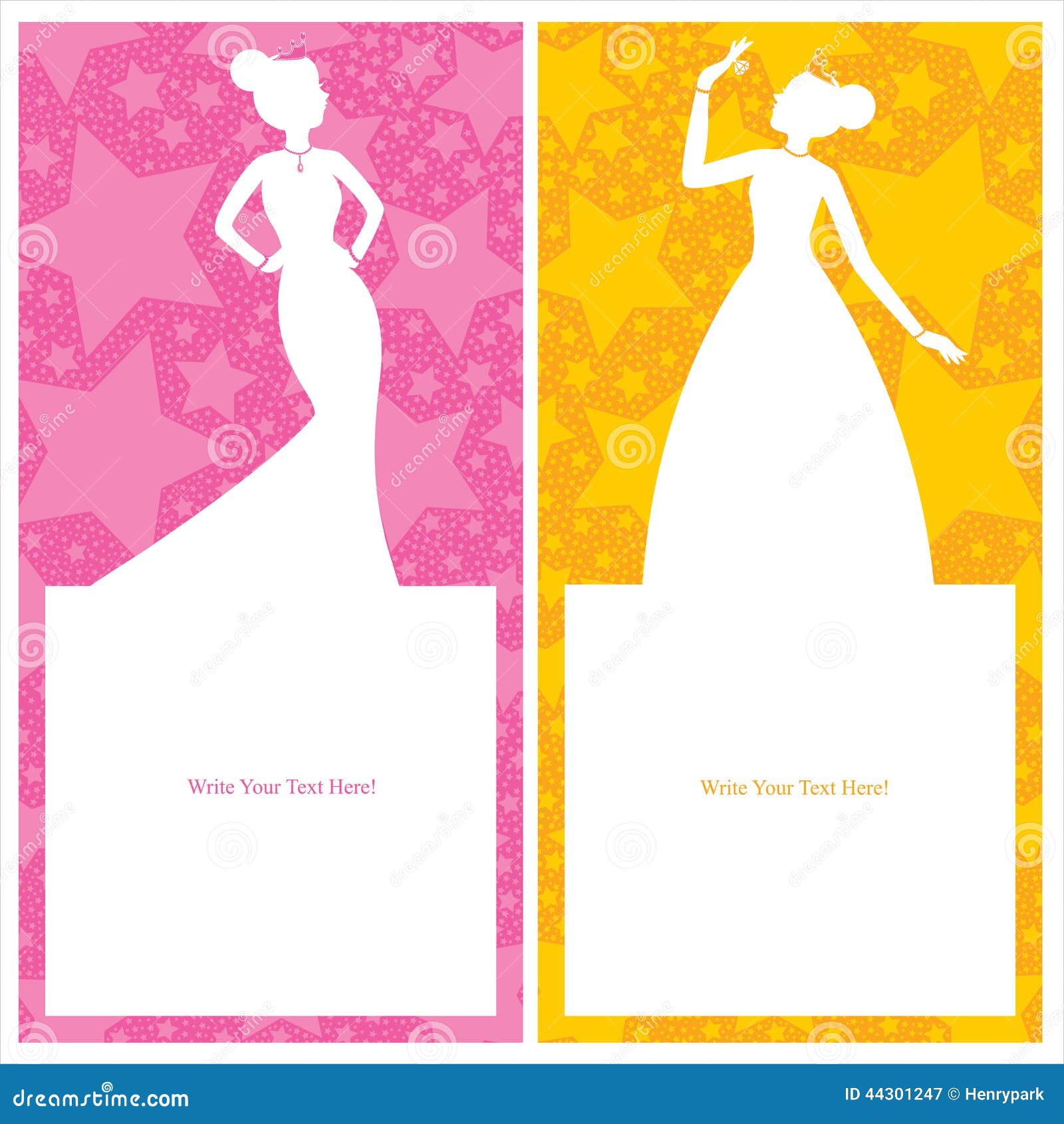 Princess Birthday Card Invitation Stock Vector - Illustration of ...