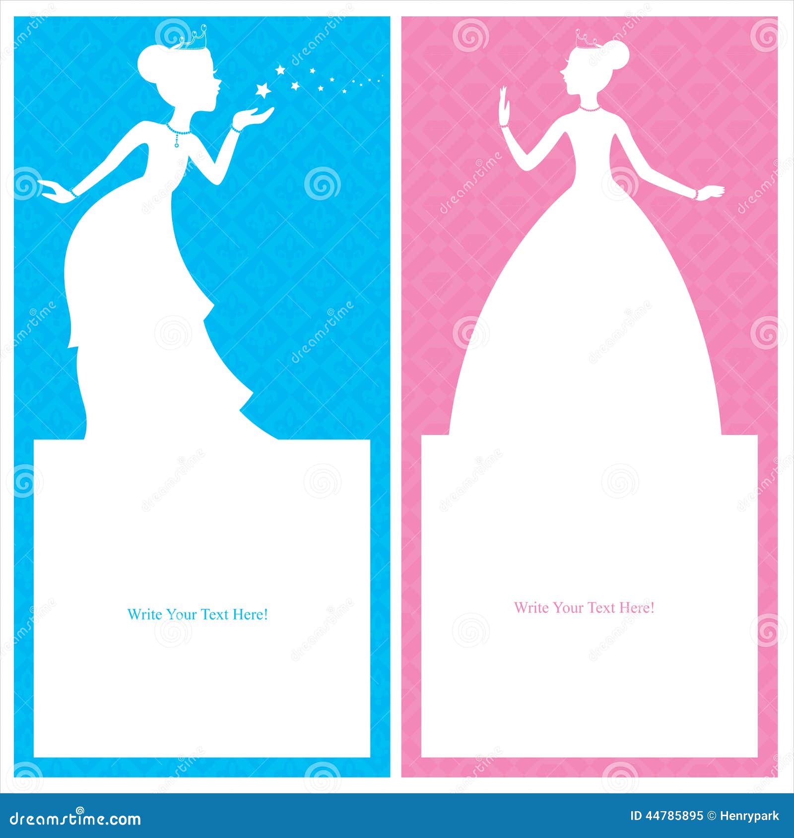 Princess Dress Card Template