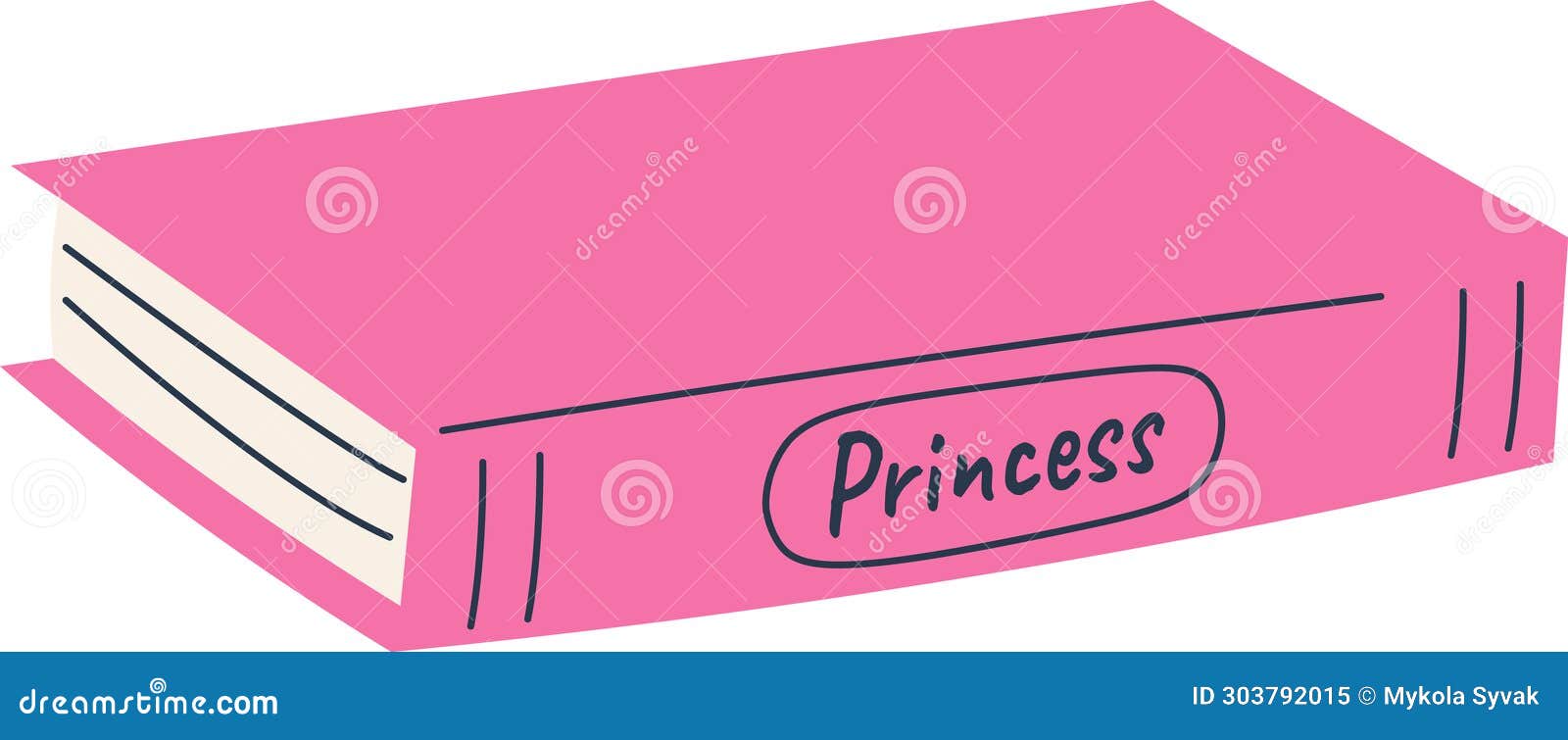 Princess Book Literature stock vector. Illustration of book - 303792015