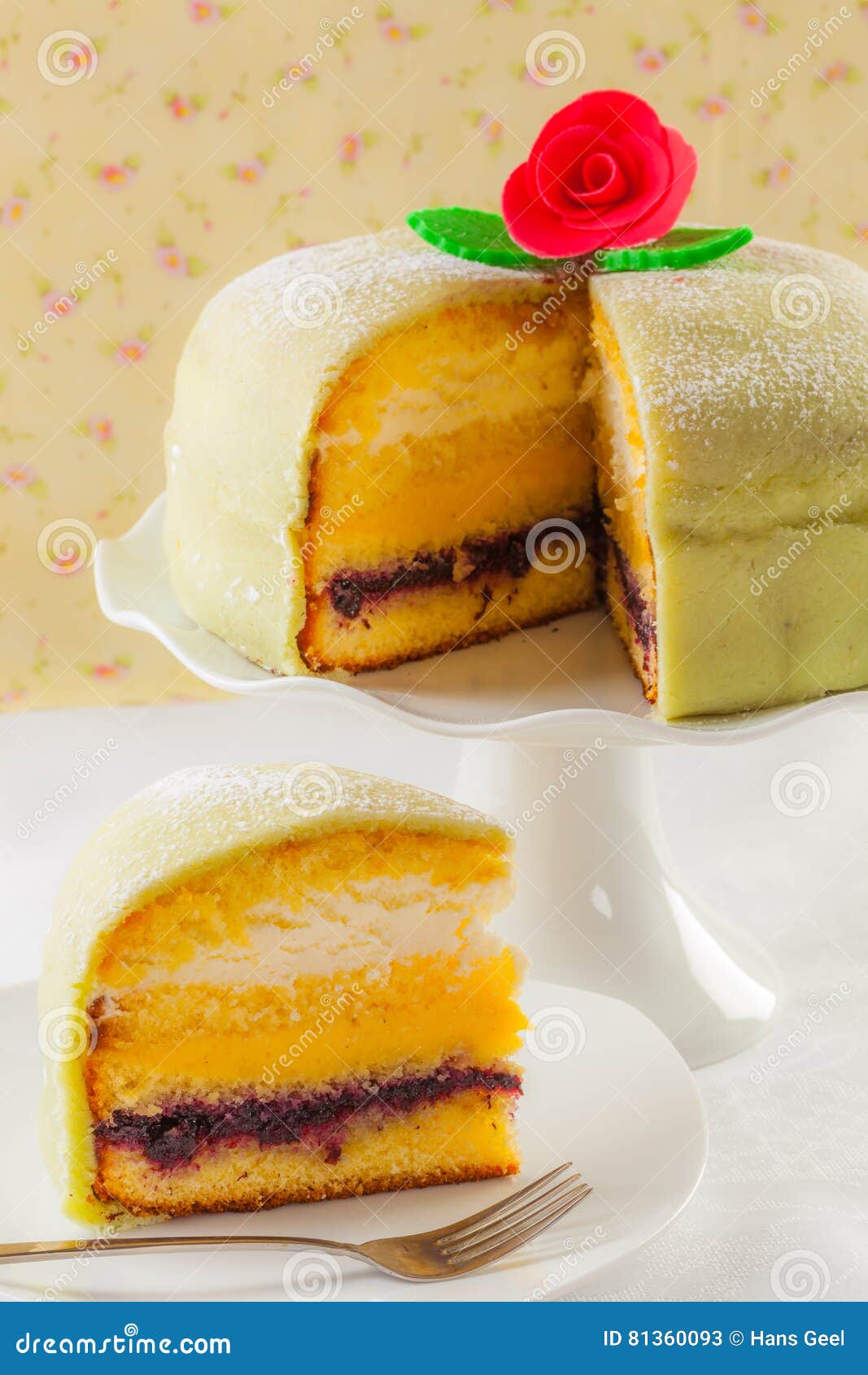 Princess cake stock image. Image of white, color, birthday - 81360093