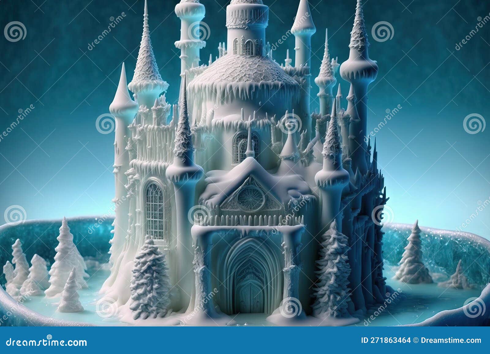 Princess Castle from a Magic Fairy Tale Stock Illustration ...