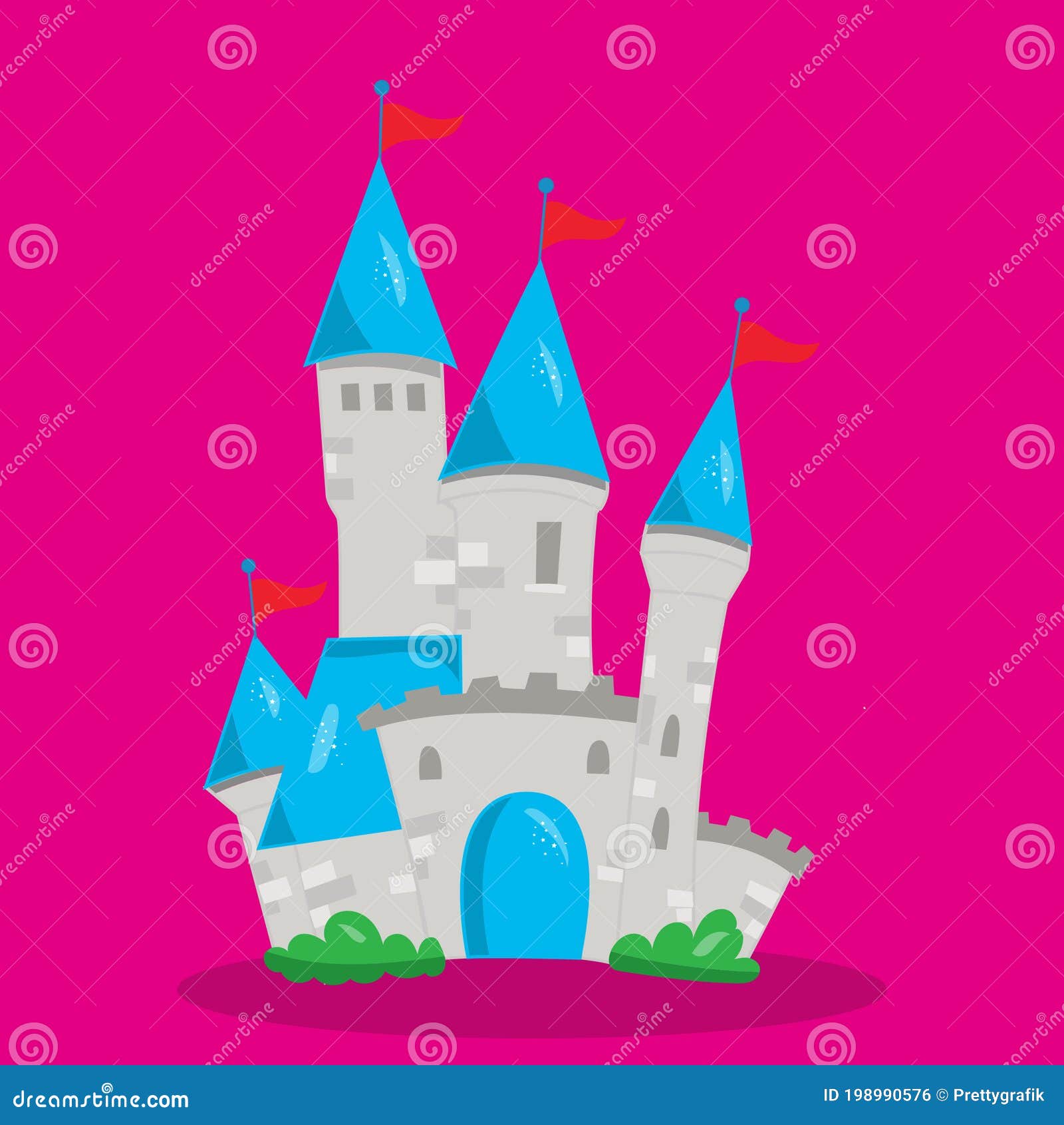 Princess Castle 26 stock vector. Illustration of castle - 198990576