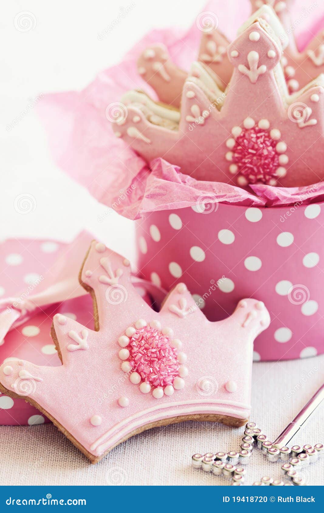 Princess cookies stock photo. Image of home, birthday - 19418720