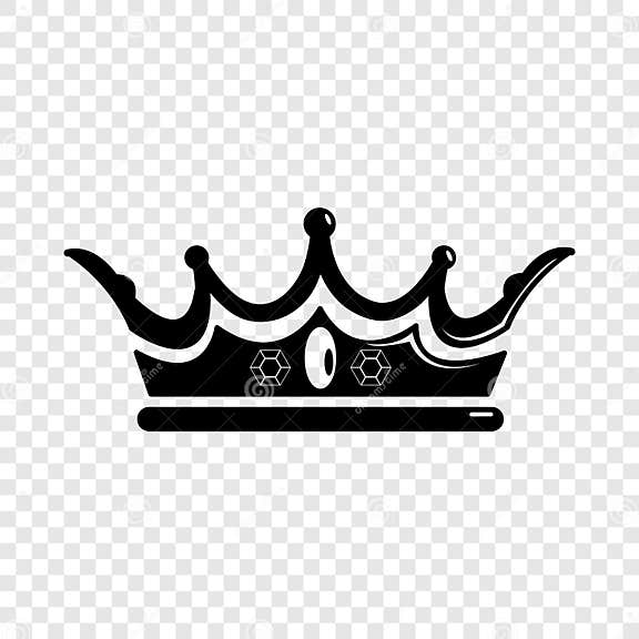 Princess Crown Icon Simple Black Style Stock Vector Illustration Of