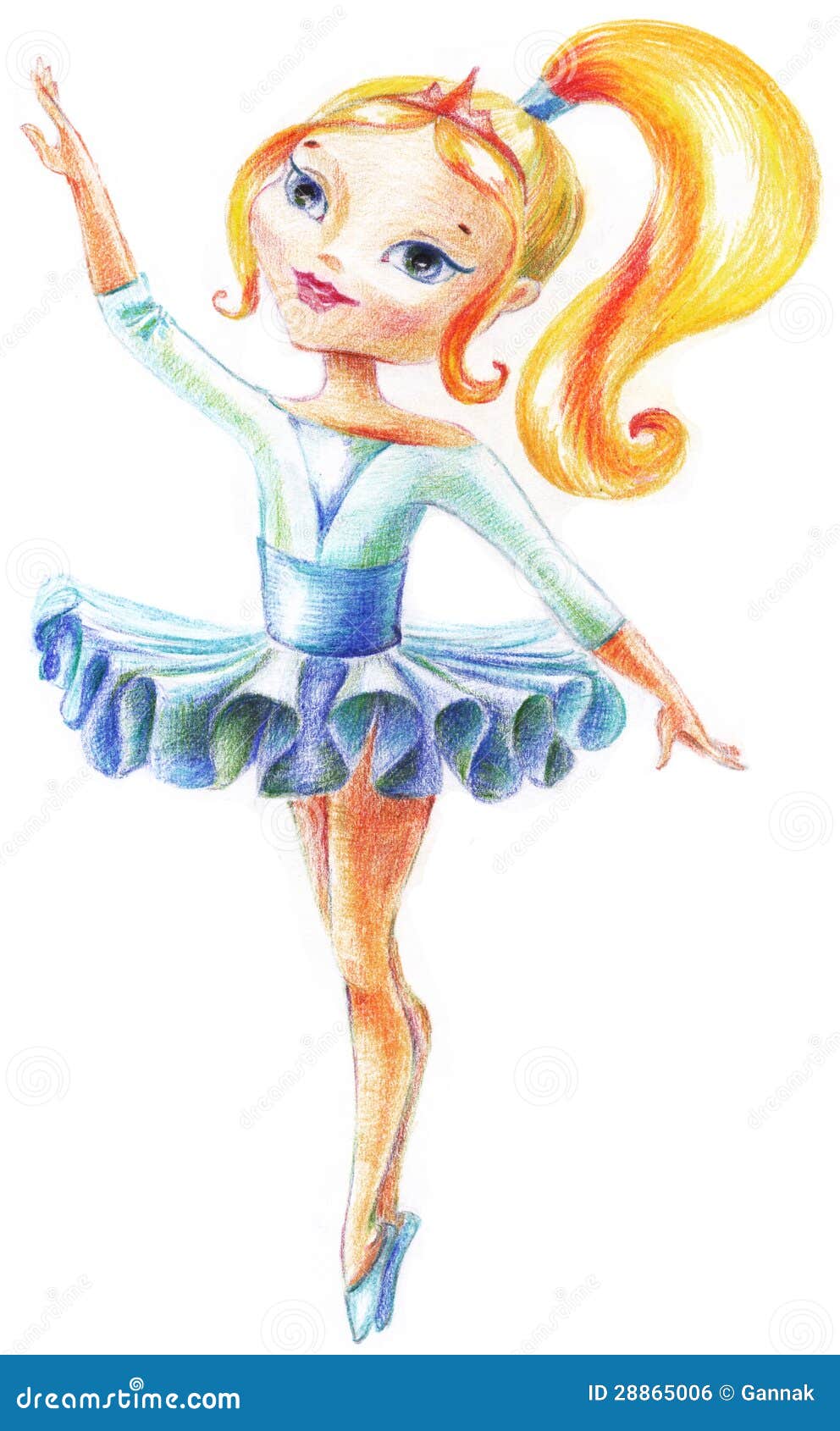 The princess is dancing stock illustration. Illustration of beauty ...