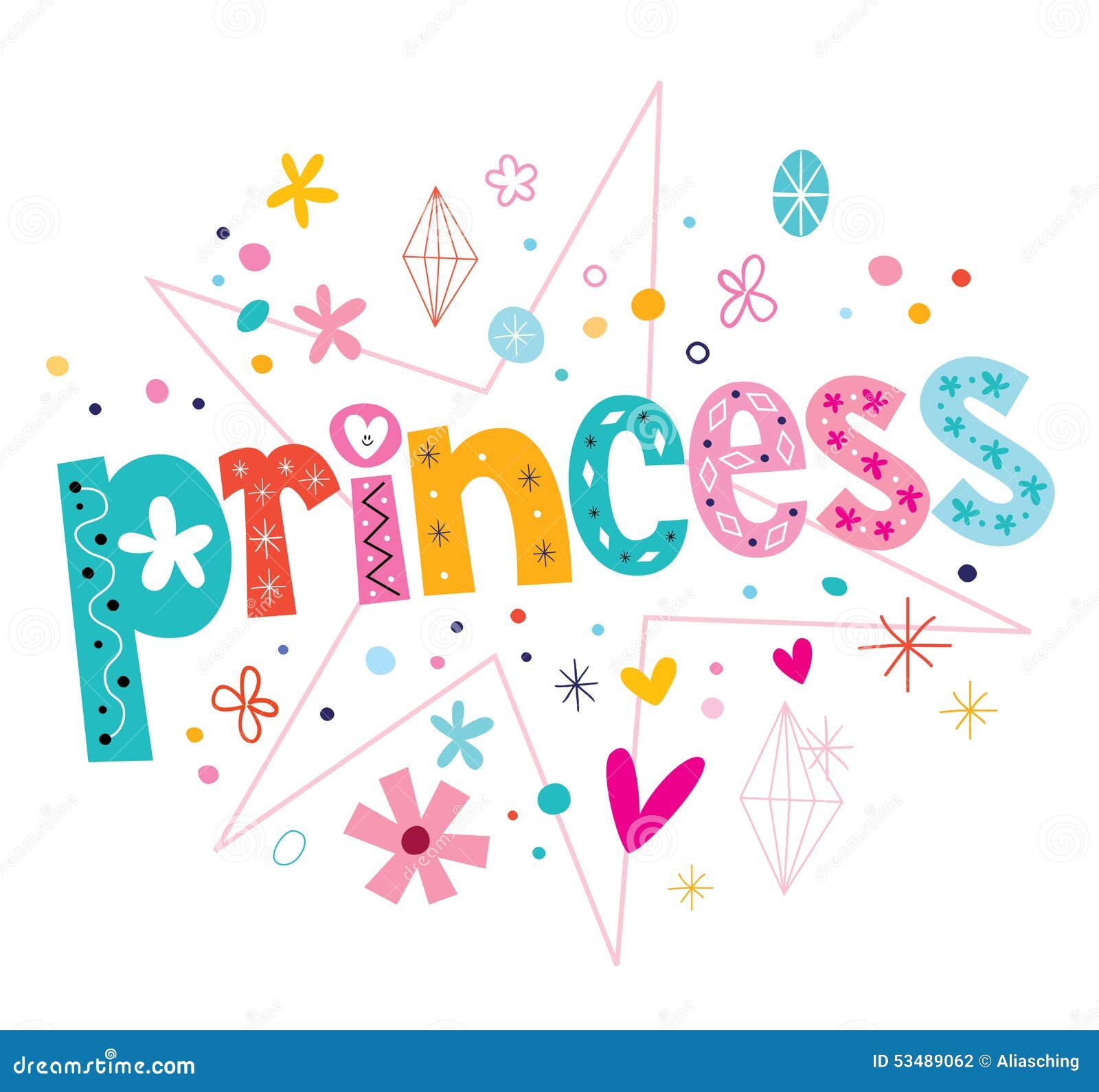 Princess stock vector. Illustration of glory, cutout - 53489062