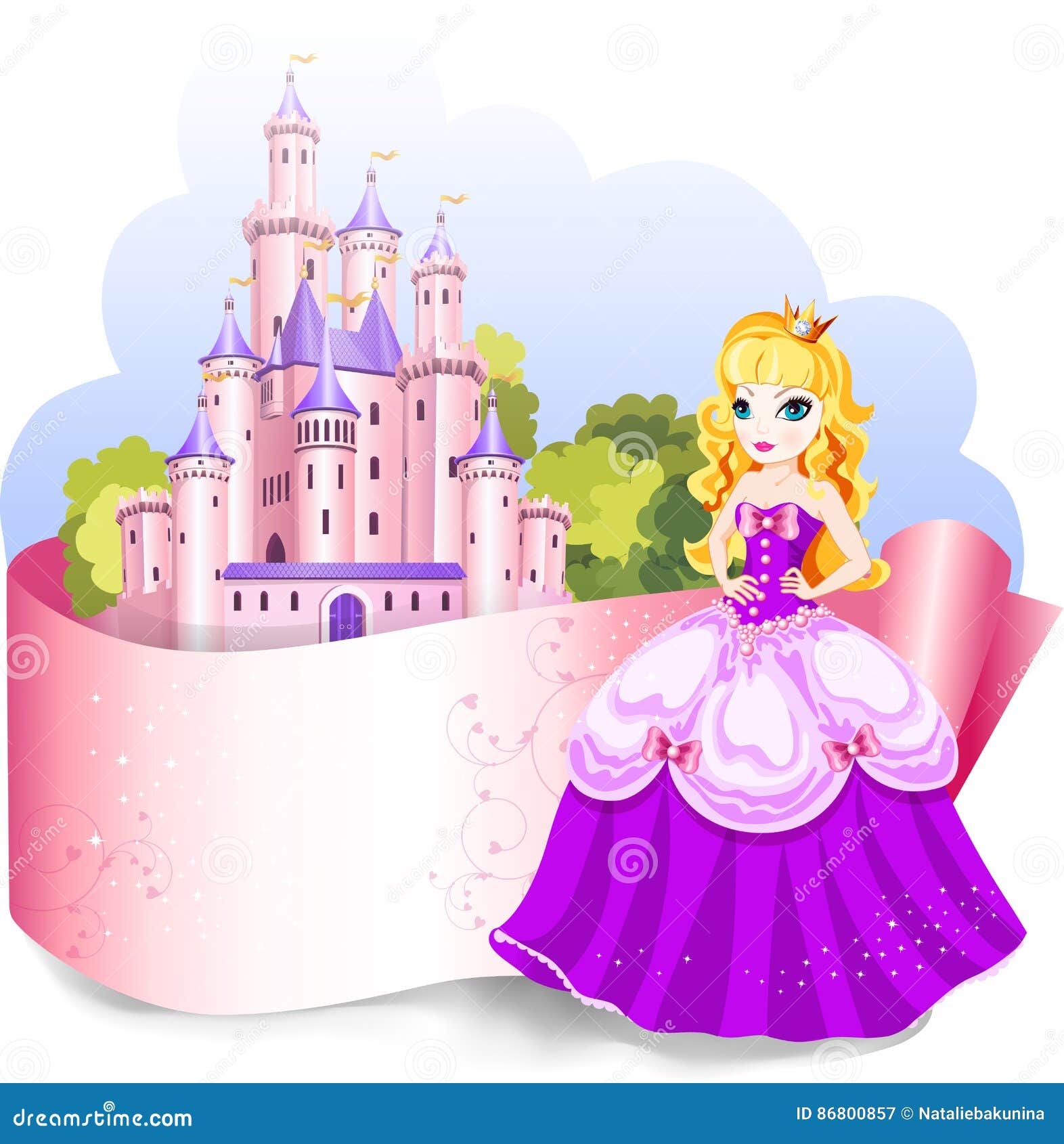 Princess design element. stock vector. Illustration of clothing - 86800857