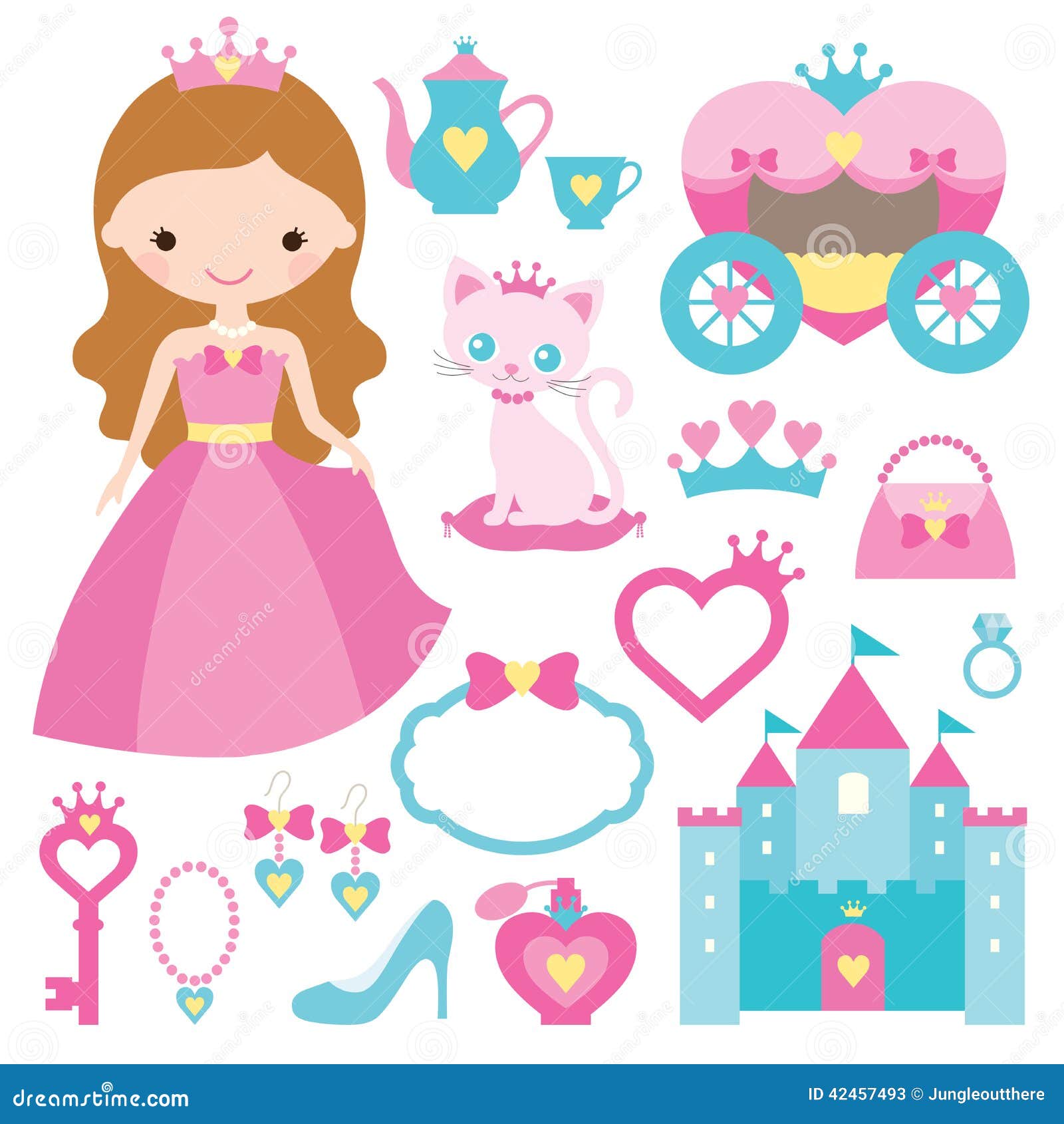 Princess design elements stock vector. Illustration of frame - 42457493 Princess design elements stock vector. Illustration of frame - 42457493