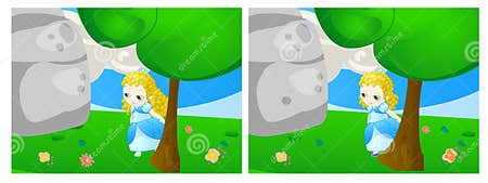 Princess difference stock vector. Illustration of quiz - 33214875