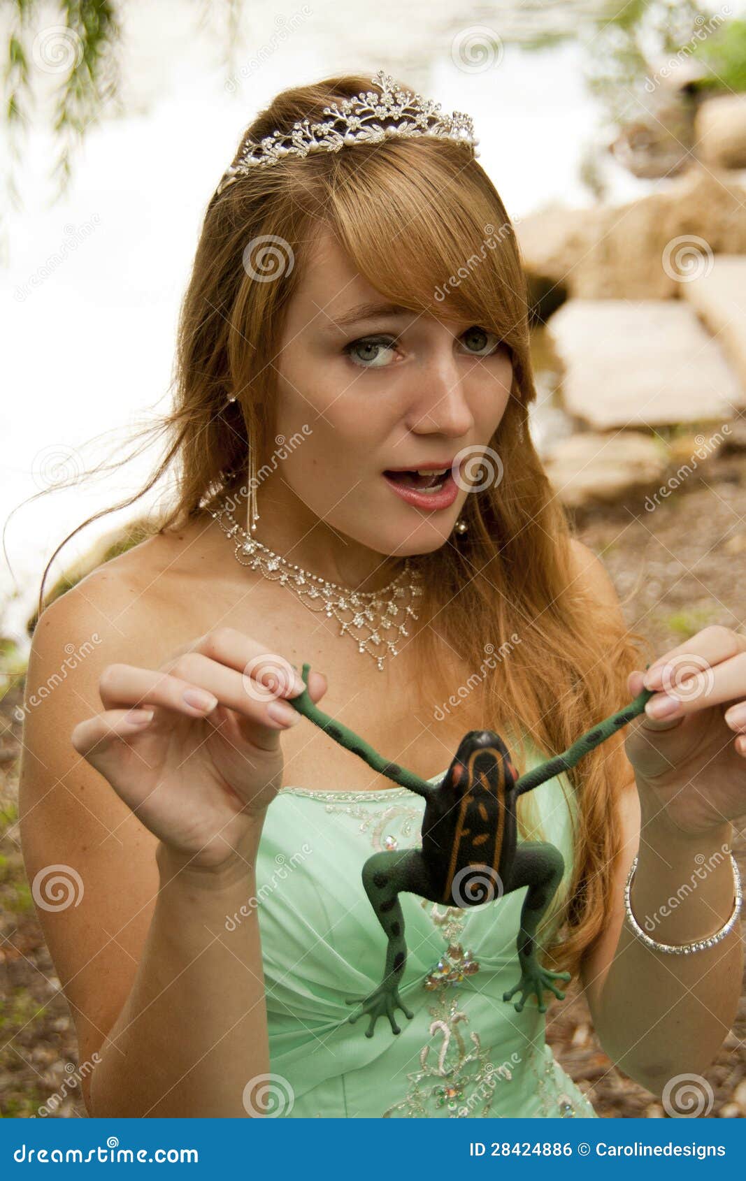 Surprised Frog Stuck, Looking Out A Hole In Domestic Bathroom Basin ...