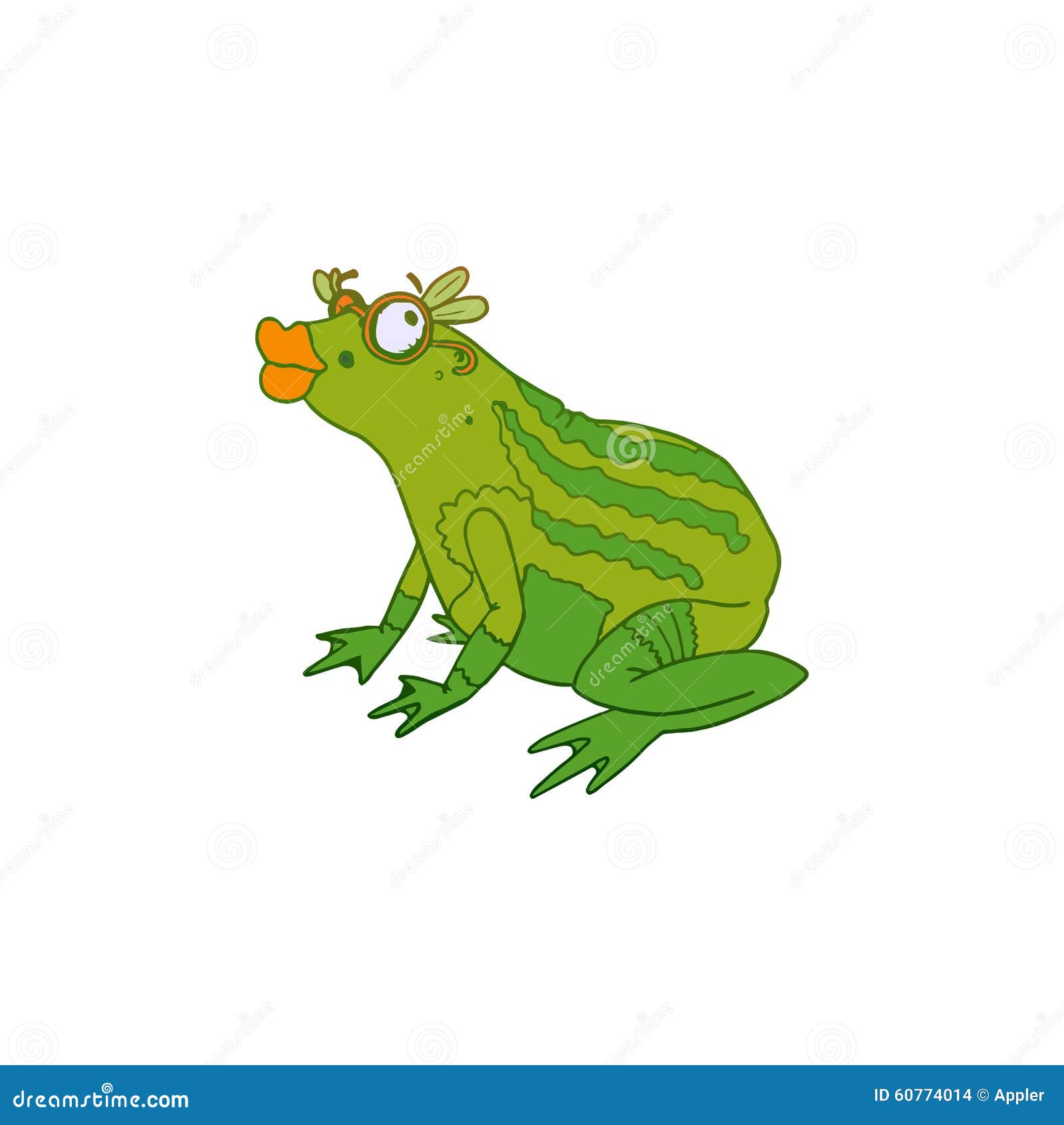 Princess Frog with Lips Colored Vector Sketch Stock Vector ...
