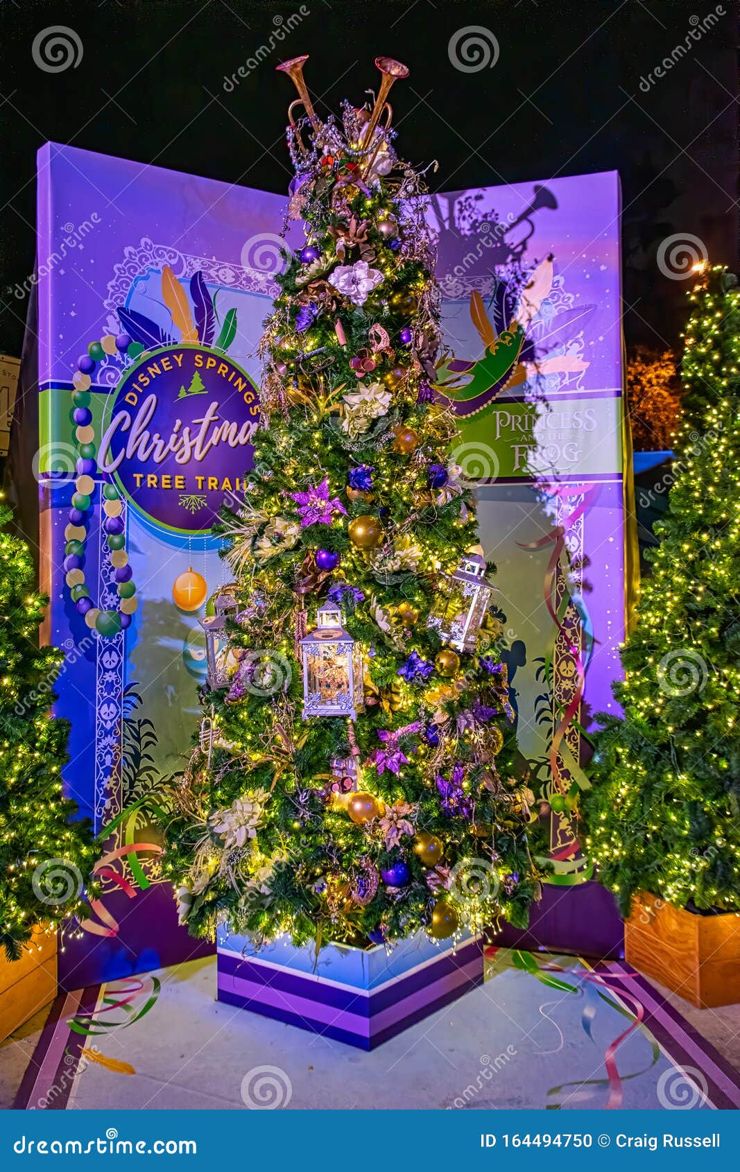 Princess and the Frog Themed Christmas Tree Editorial Image - Image of ...
