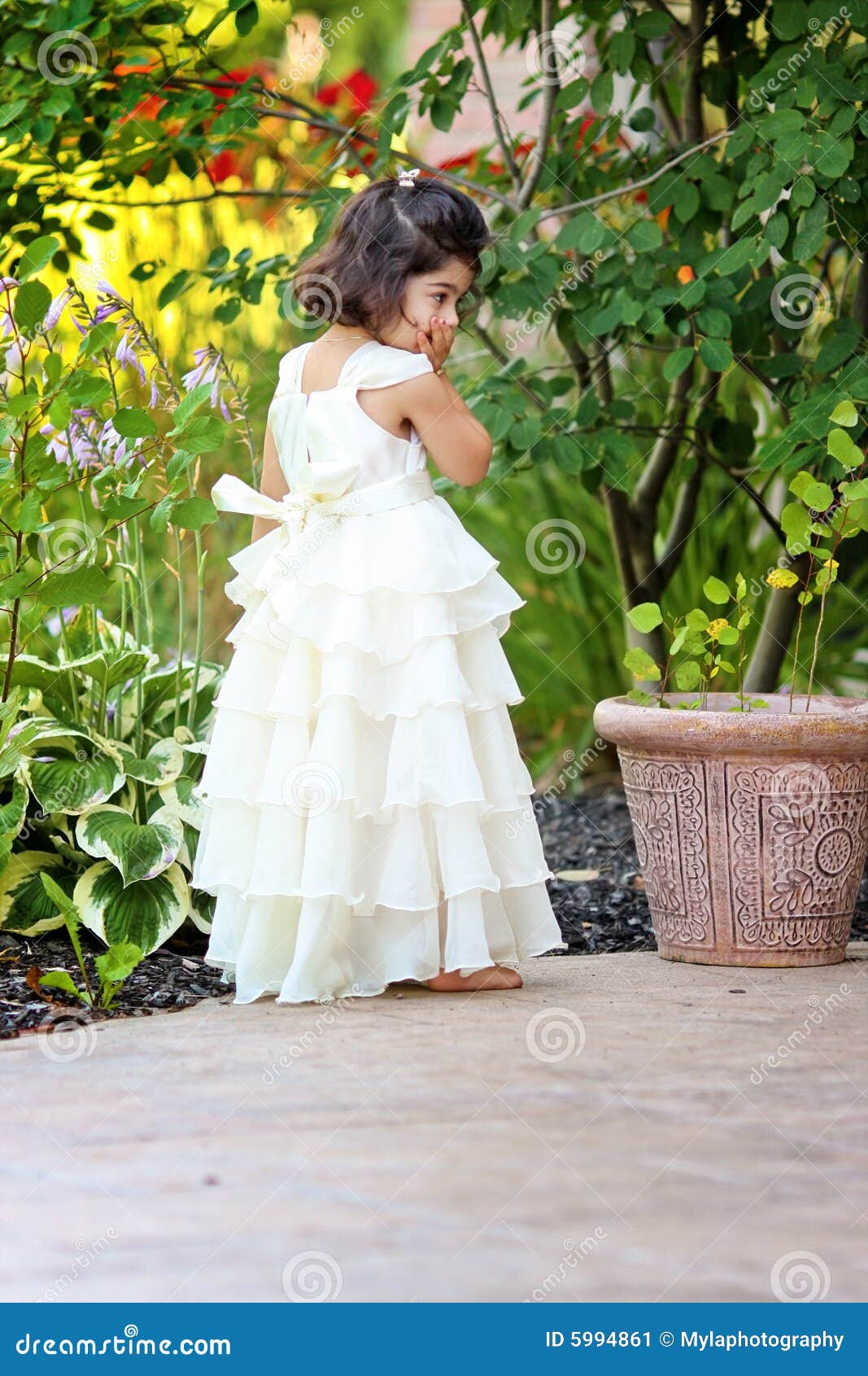 Princess in the garden stock image. Image of childhood - 5994861
