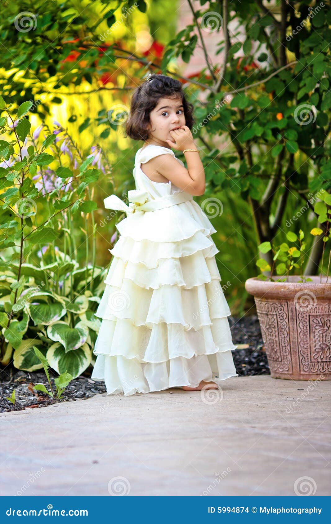 Princess in the garden stock photo. Image of flowers, flower - 5994874