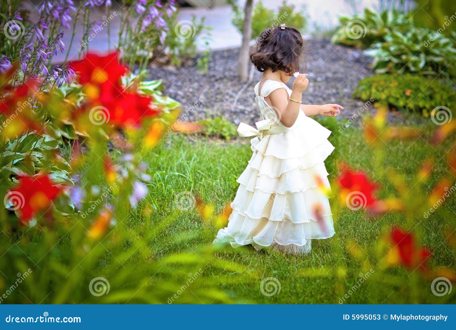 Princess in the garden stock image. Image of child, childhood - 5995053