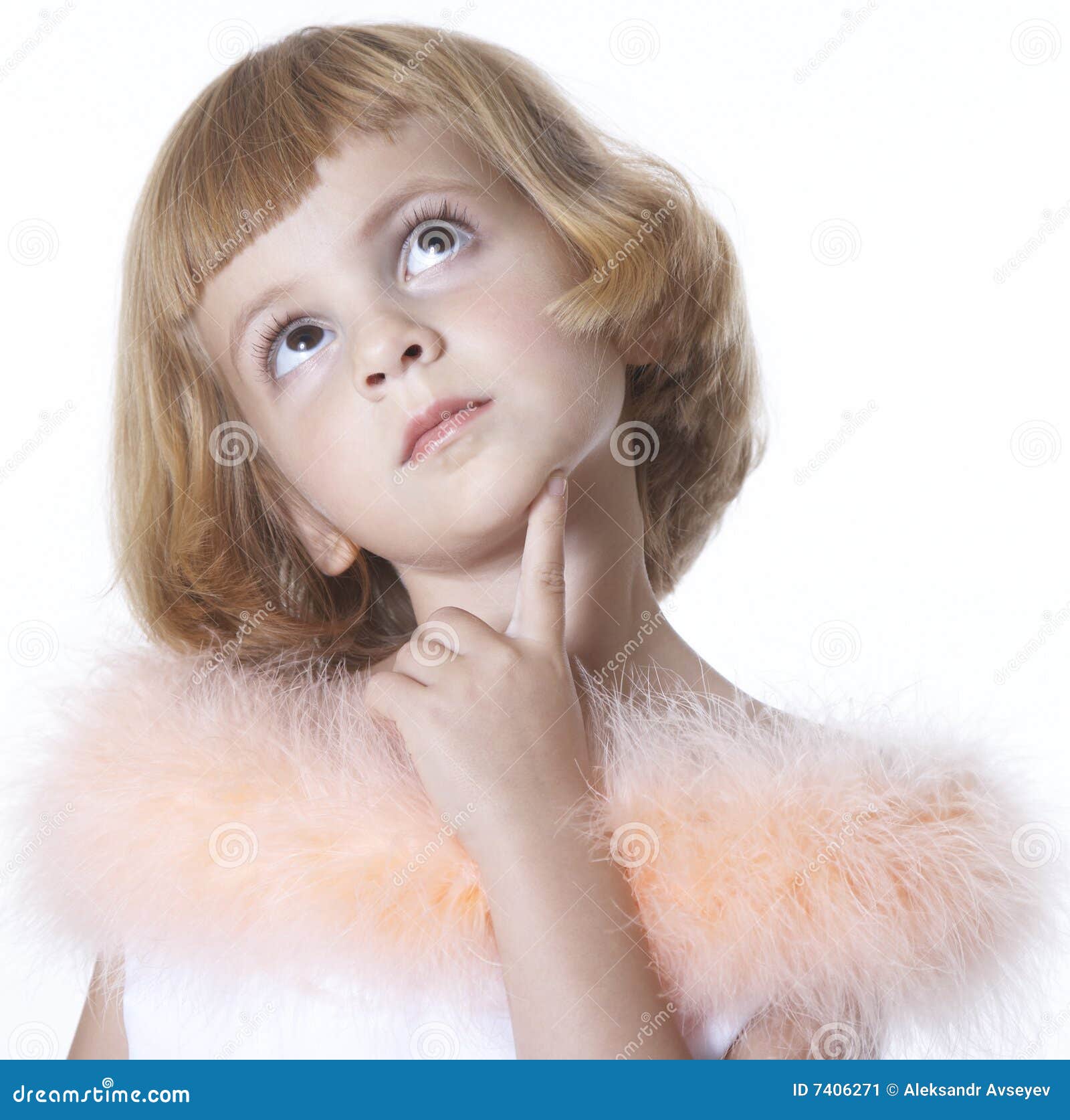 Princess Girl Thinking stock image. Image of girl, face - 7406271