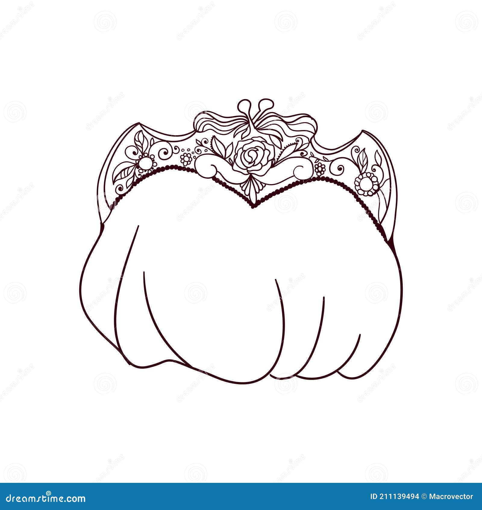 Princess Handbag Illustration Stock Vector - Illustration of royal ...