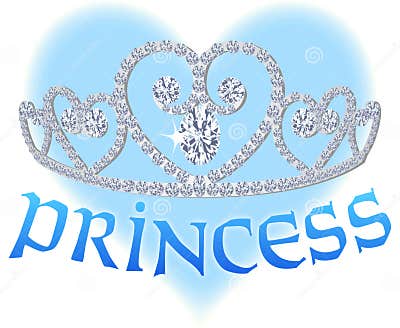 Princess Heart Tiara stock illustration. Illustration of graphics - 8902858