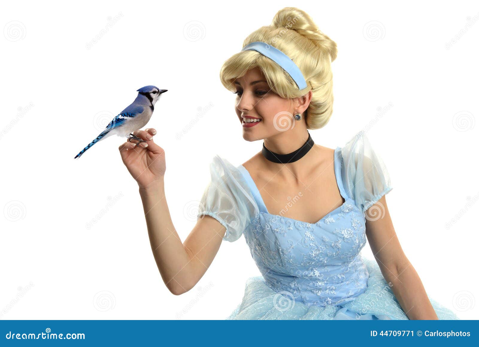 The Princess And The Bird - A Fabulous Landscape Royalty-Free Stock ...