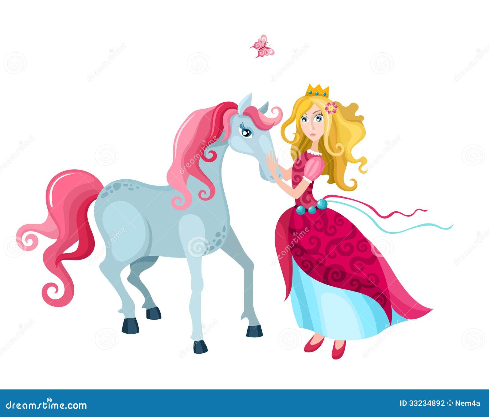 Princess stock vector. Illustration of deco, farm, children - 33234892