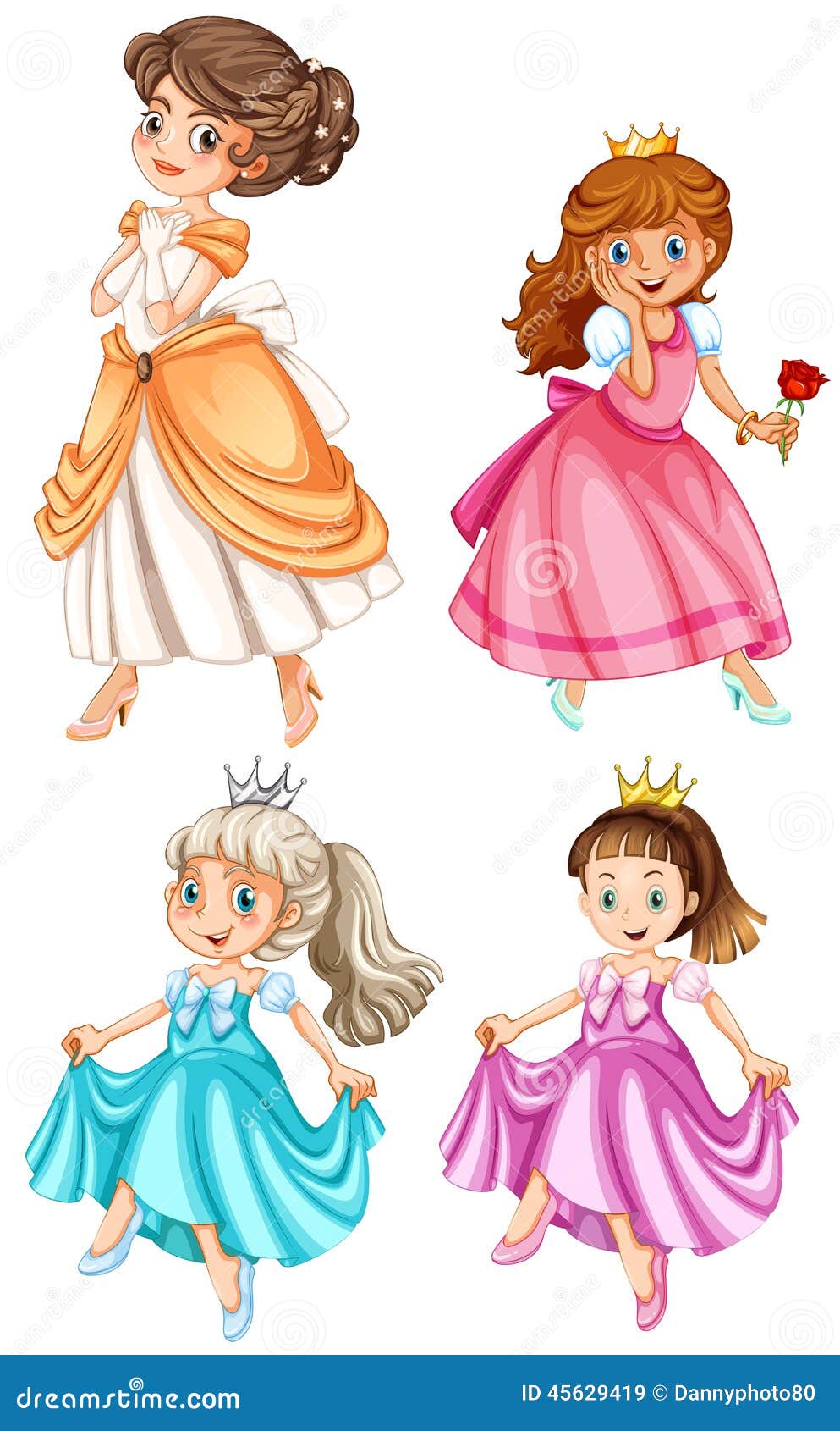 Many Princesses Stock Illustrations – 12 Many Princesses Stock ...