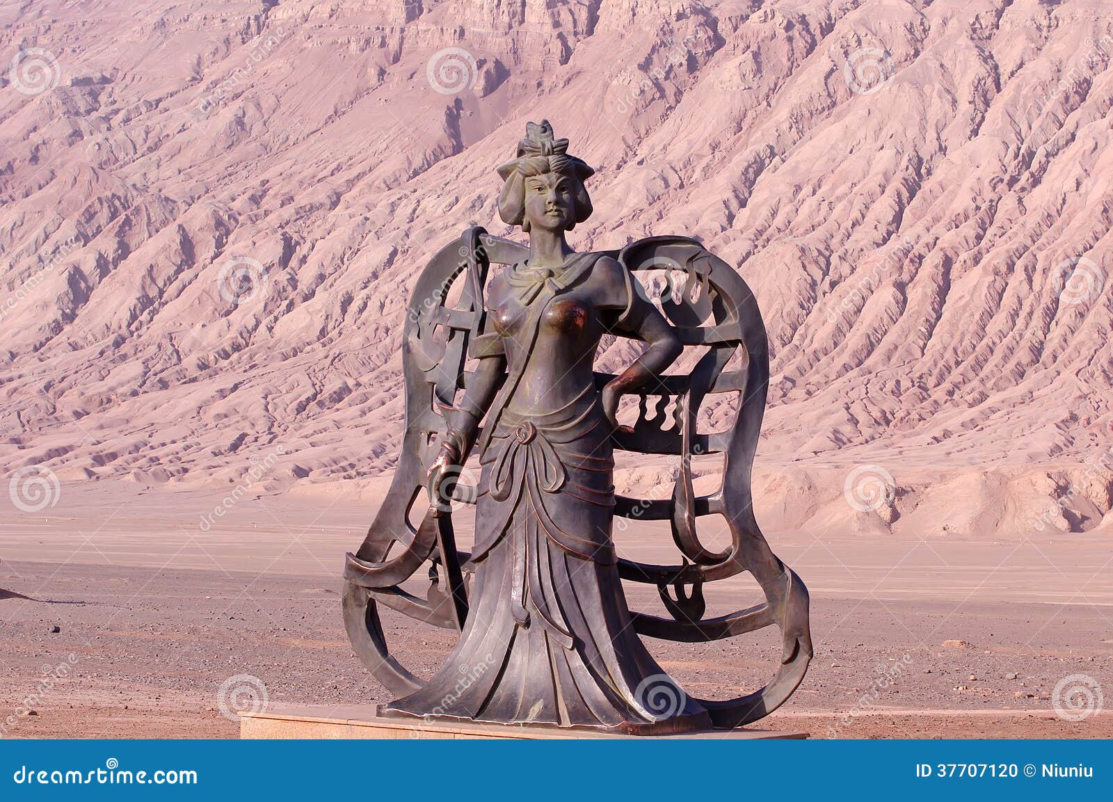 Princess Iron Fan statue stock photo. Image of flaming - 37707120