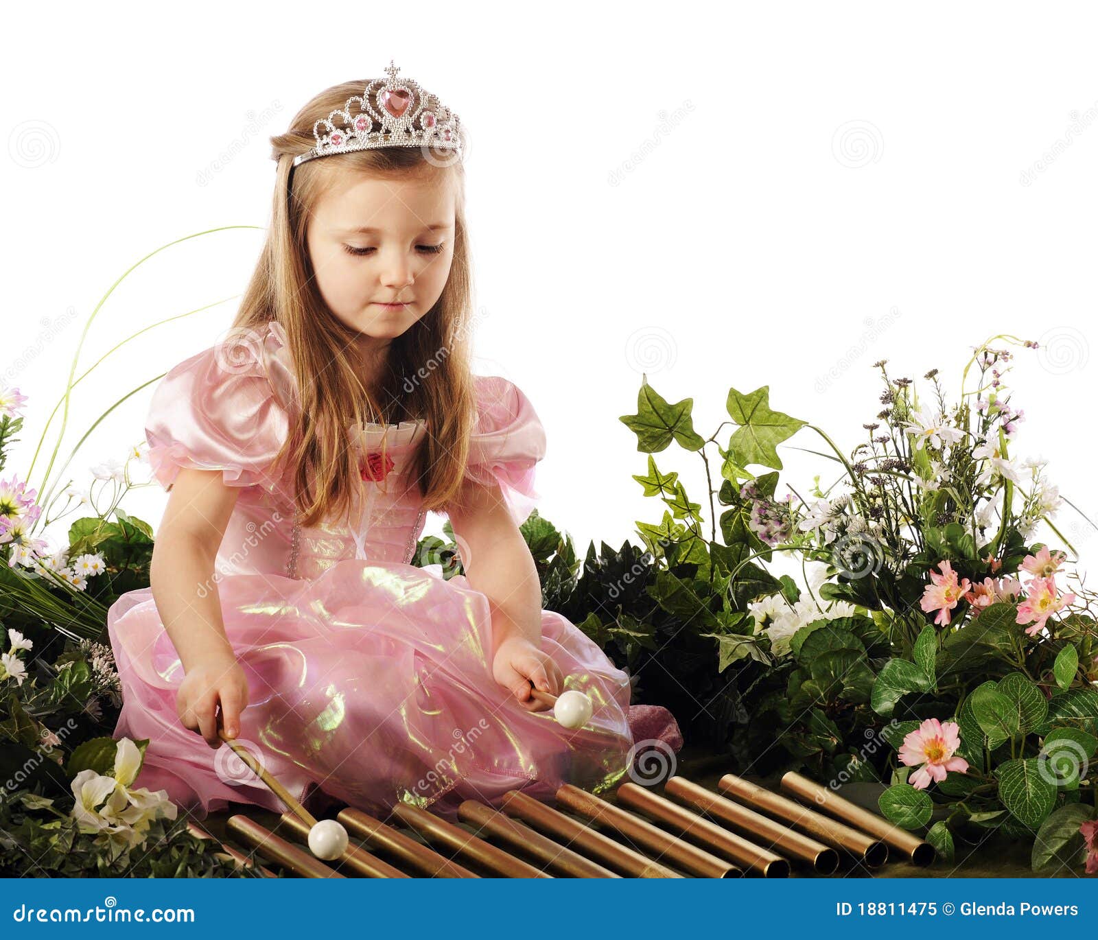 Princess Making Music stock image. Image of adorable - 18811475