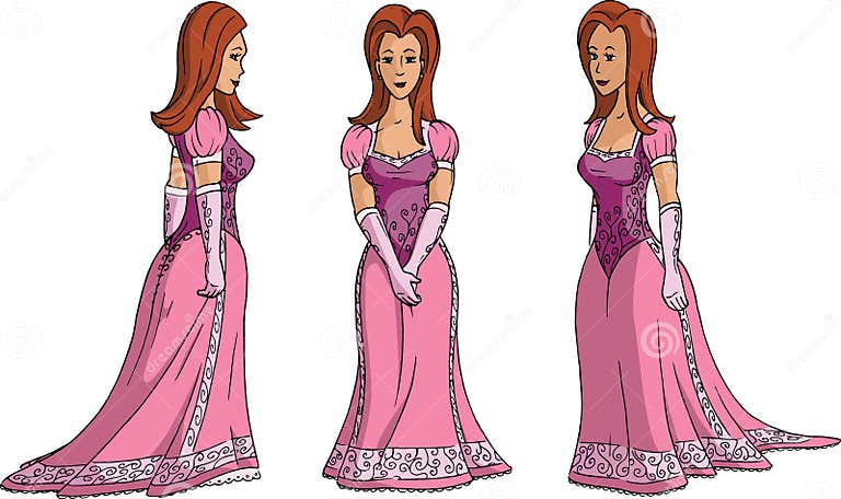 Princess Poses stock vector. Illustration of royalty - 37065040