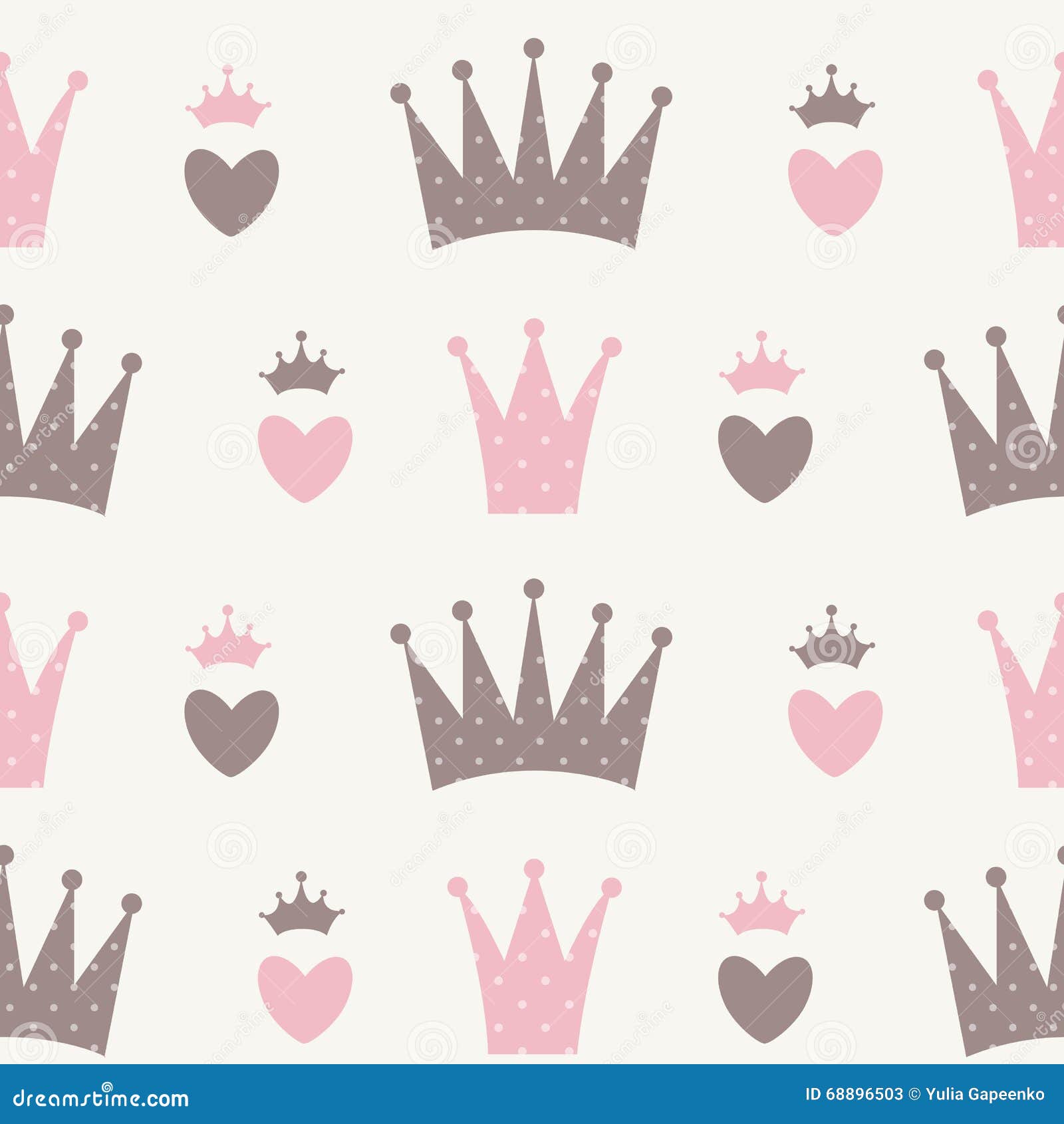 Princess Seamless Pattern Background Stock Vector - Illustration of ...