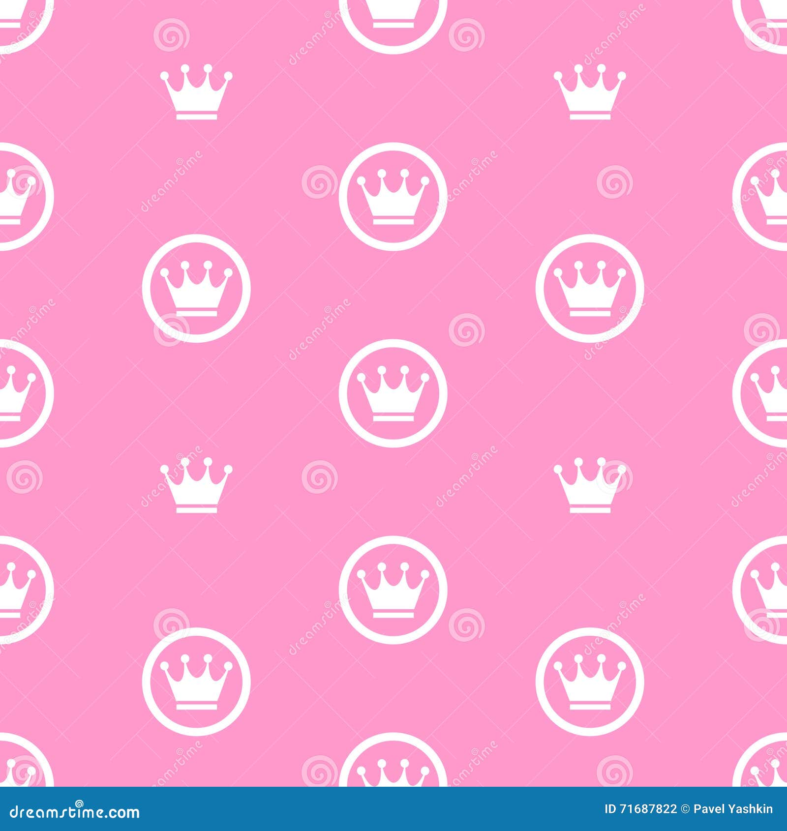 Princess Seamless Pattern Background Vector Illustration Stock Vector ...
