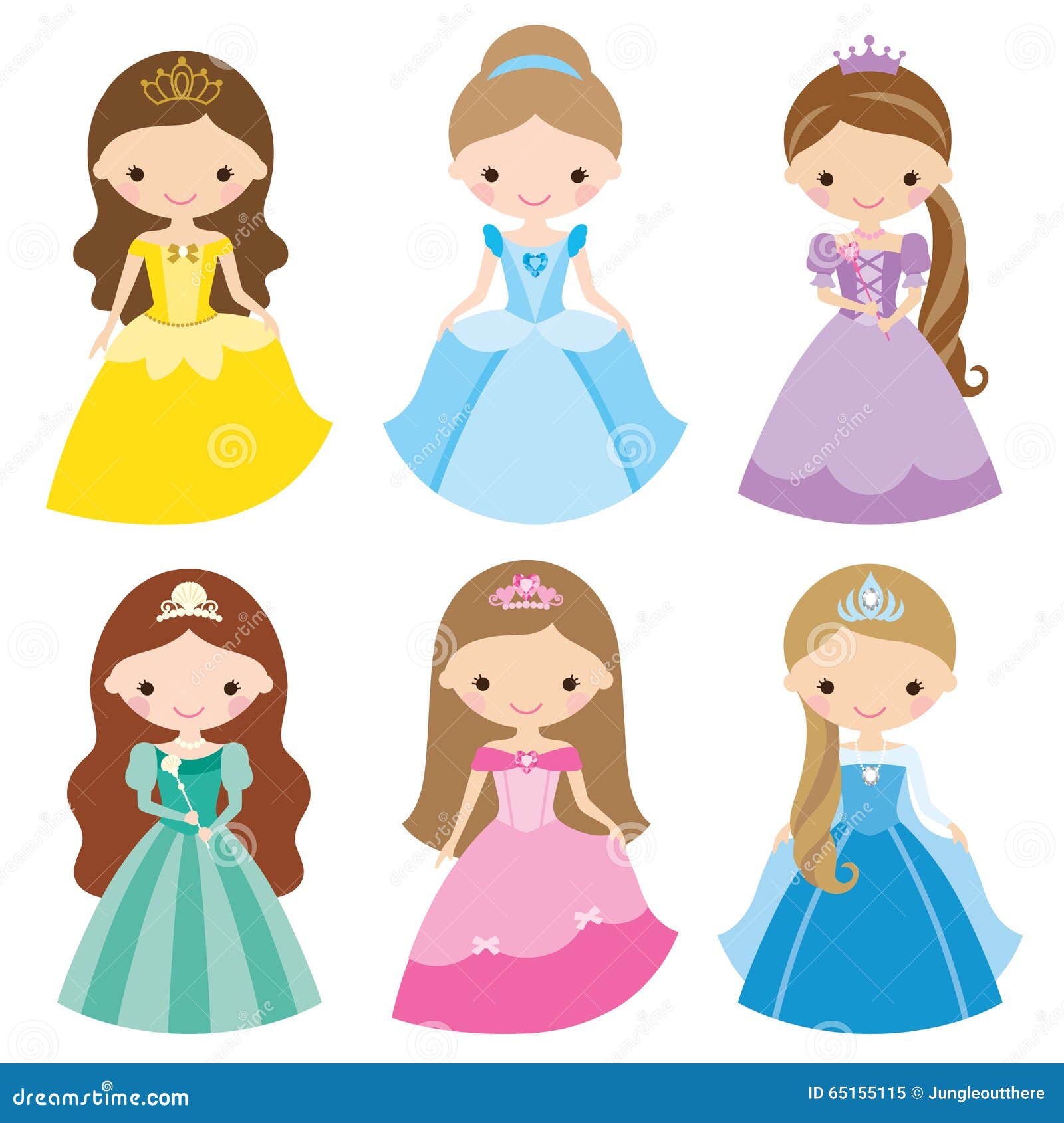 Shy Princess Vector Illustration | CartoonDealer.com #2656344