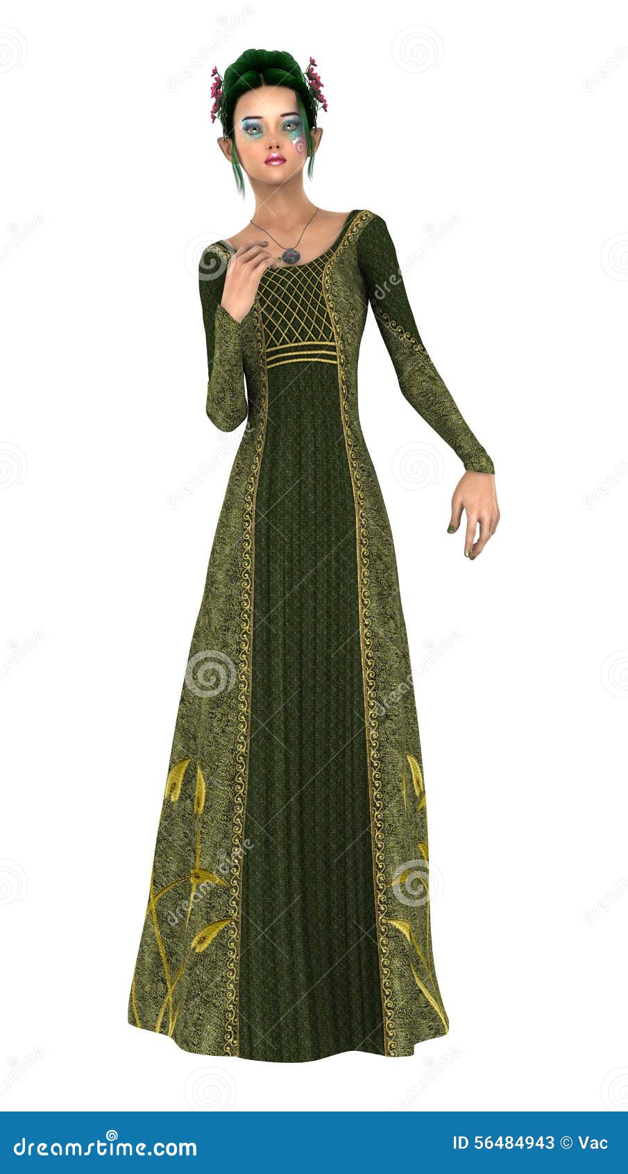 Princess of Spring stock illustration. Illustration of nature - 56484943