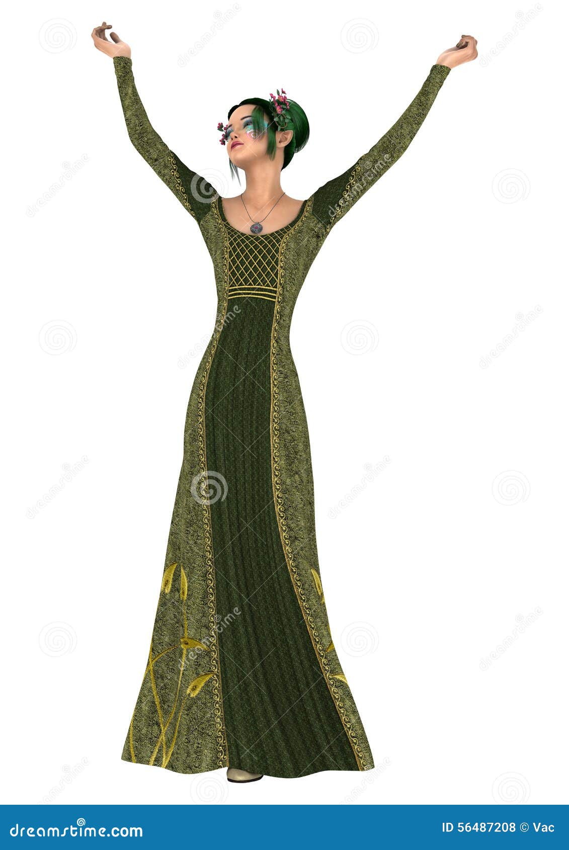 Princess of Spring stock illustration. Illustration of dream - 56487208