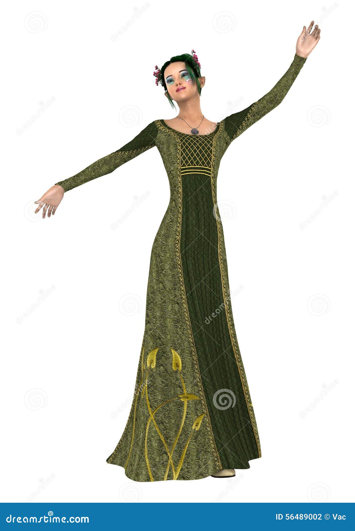 Princess of Spring stock illustration. Illustration of female - 56489002