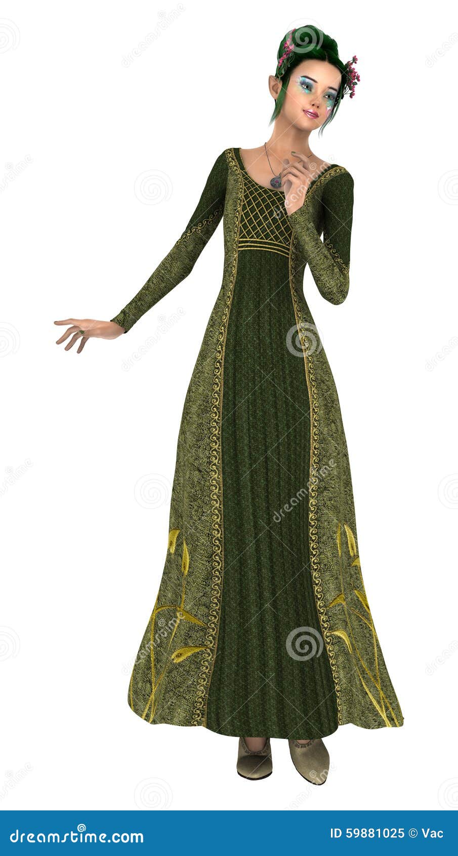 Princess of Spring stock illustration. Illustration of tale - 59881025