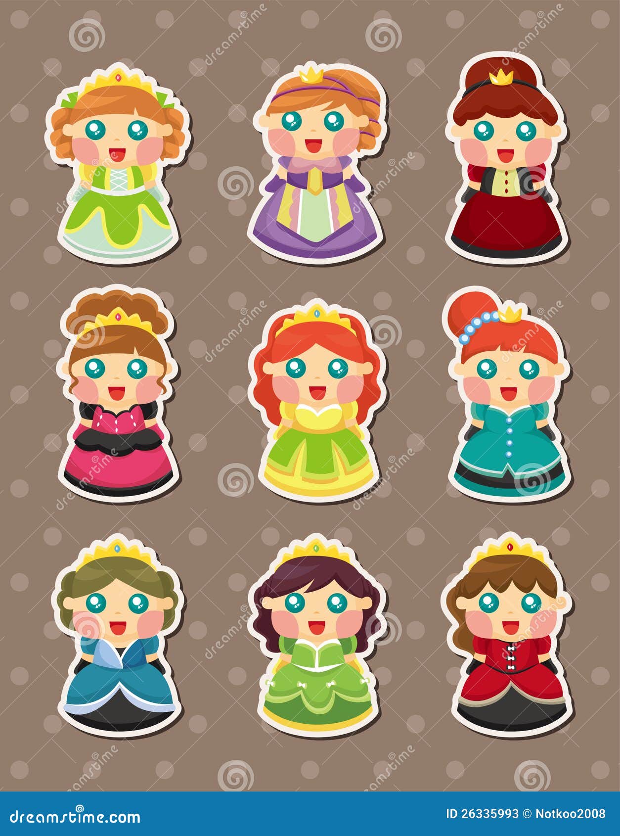 Princess Kit. Stickers, Clip Art For Girls. Castle, Dress, Shoes And ...