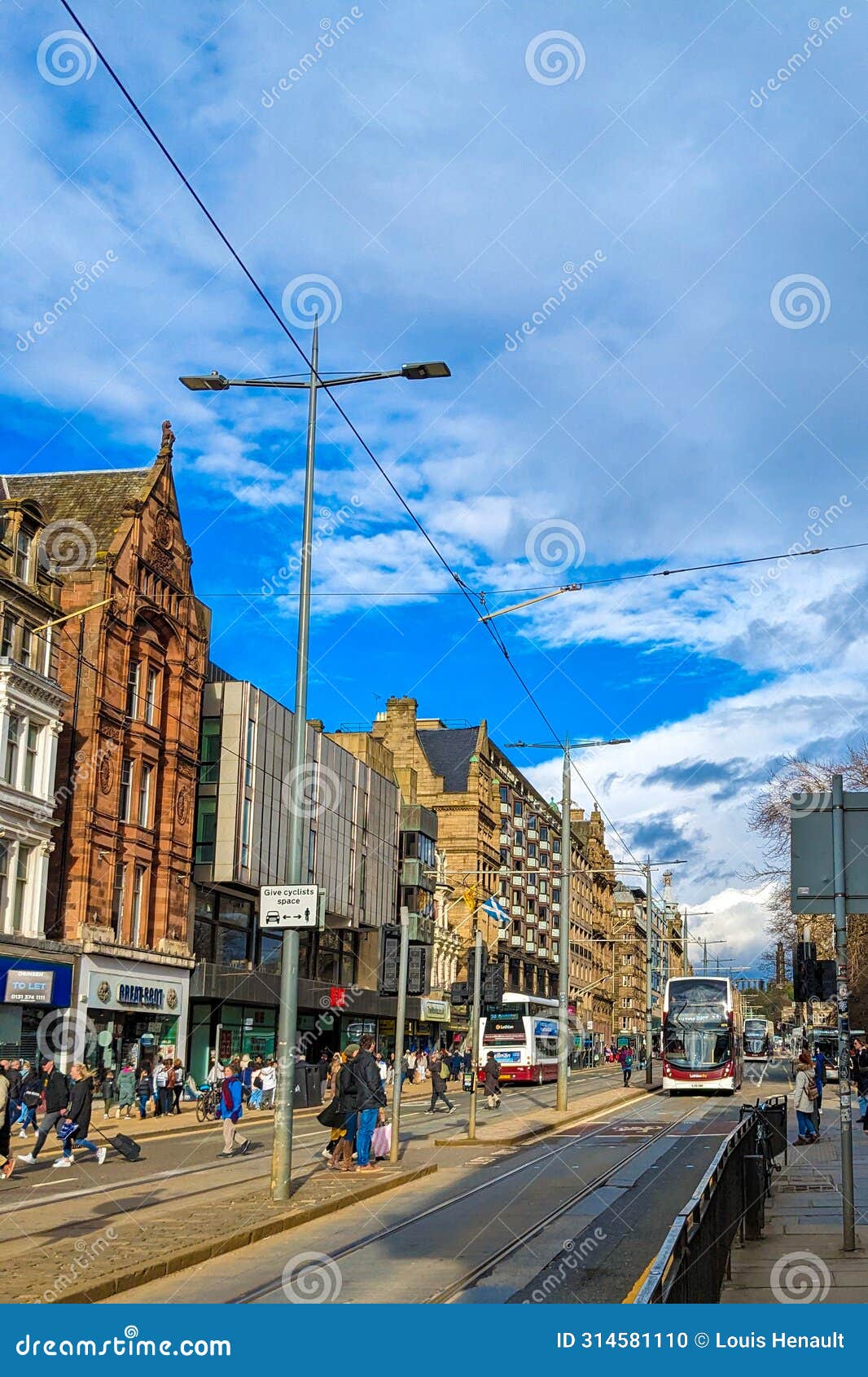 Princess Street, Edinburgh, Scotland Editorial Image - Image of mile ...