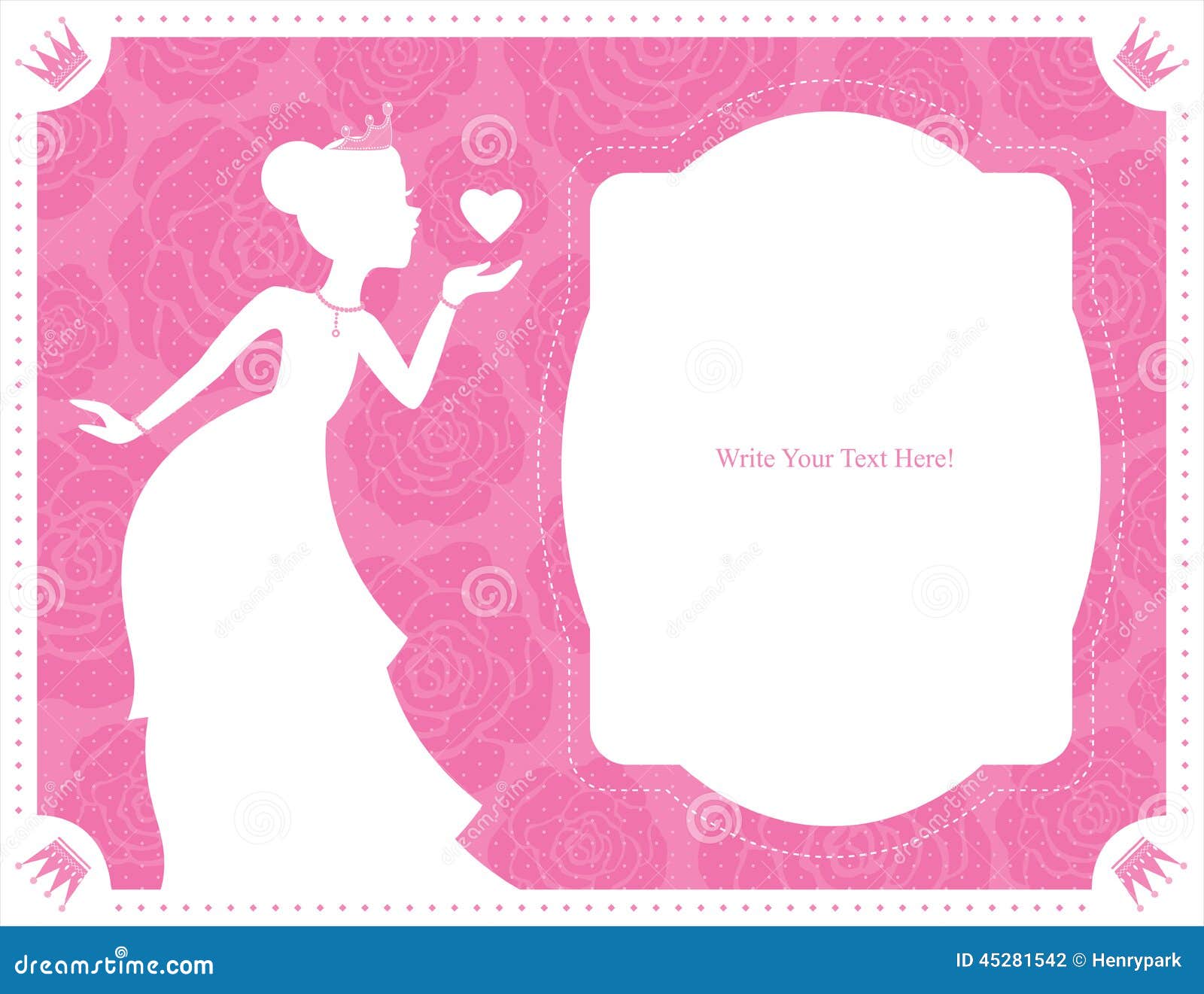 Princess template design stock vector. Illustration of party - 45281542