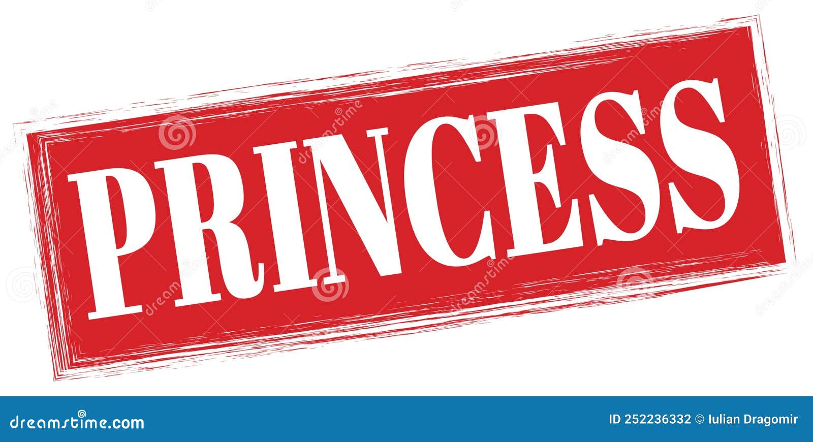 PRINCESS Text Written on Red Stamp Sign Stock Illustration ...