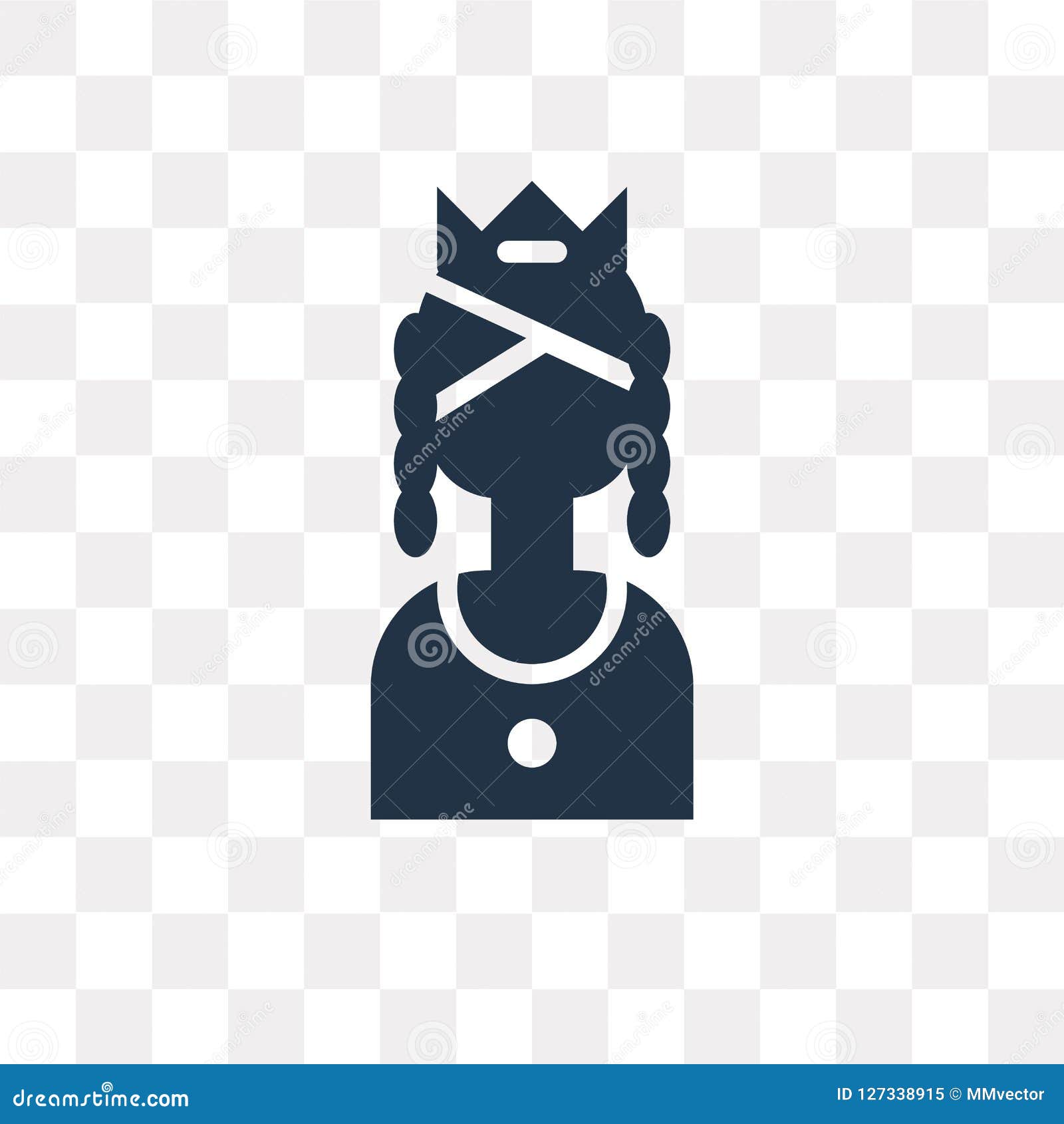 Princess Vector Icon Isolated on Transparent Background, Princes Stock ...